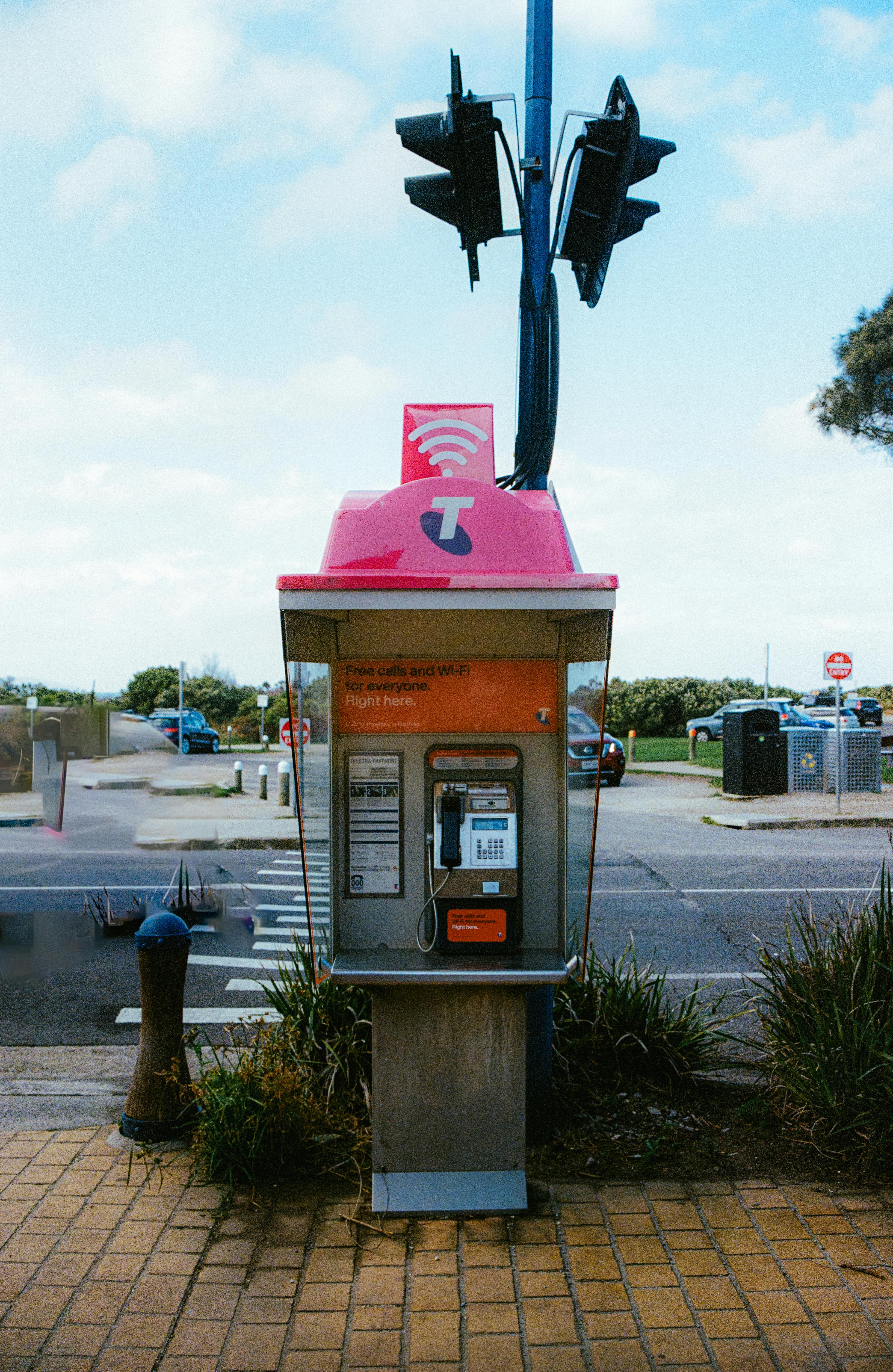Colorful Payphone on Great Ocean Road, Apollo Bay · Free Stock Photo