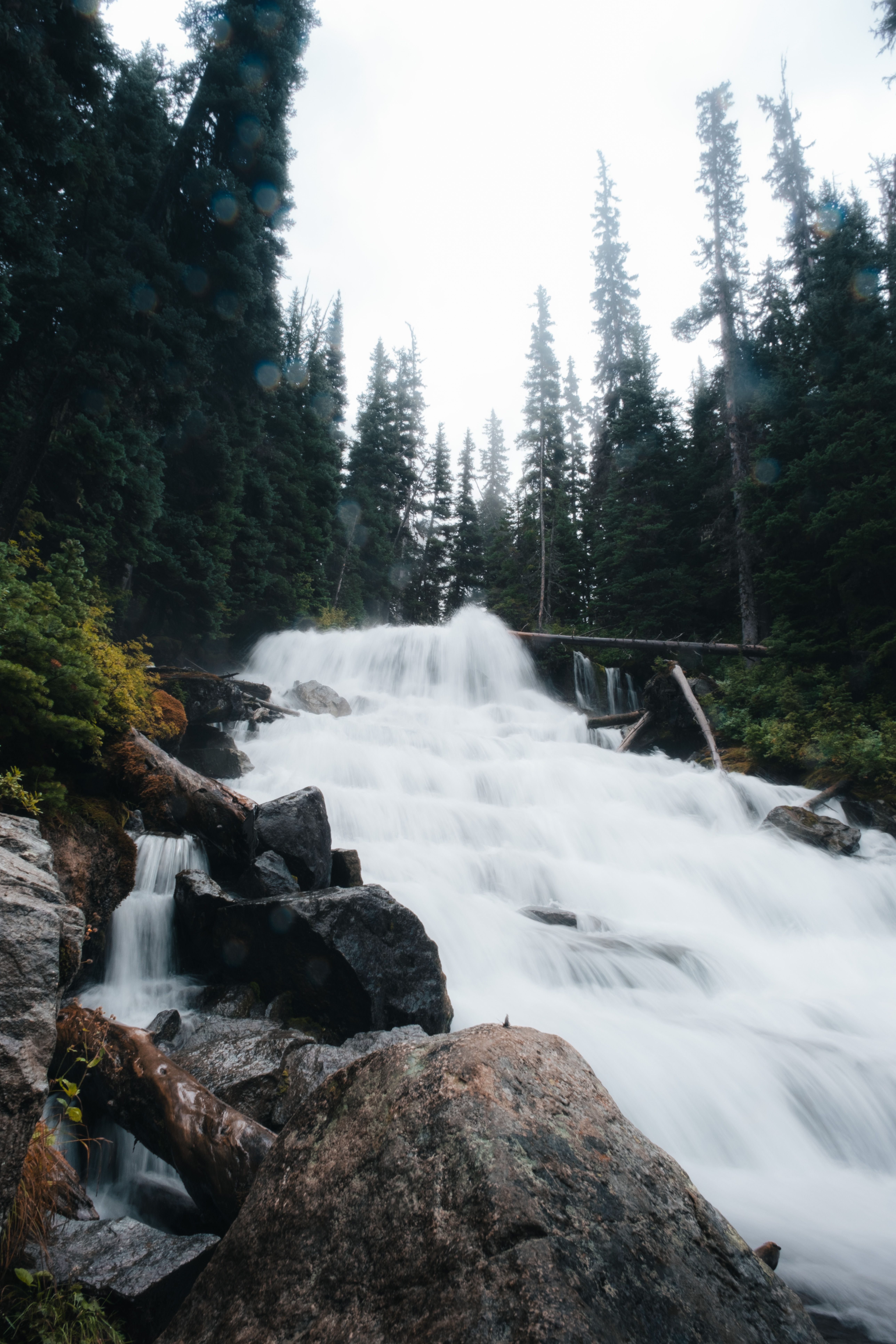 Stunning Waterfall in Mount Currie, BC Forest · Free Stock Photo