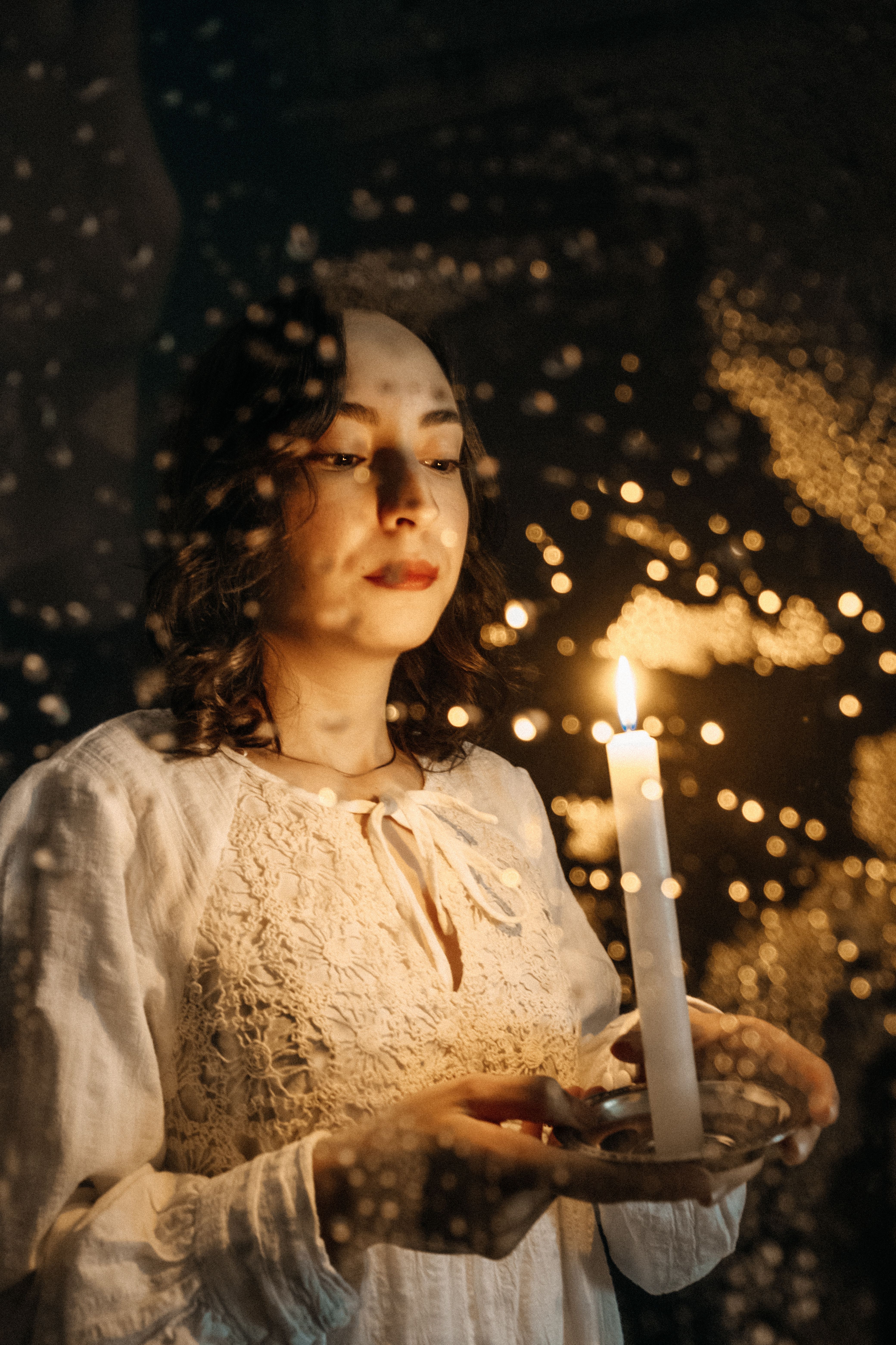 Captivating Candlelit Portrait in Istanbul · Free Stock Photo