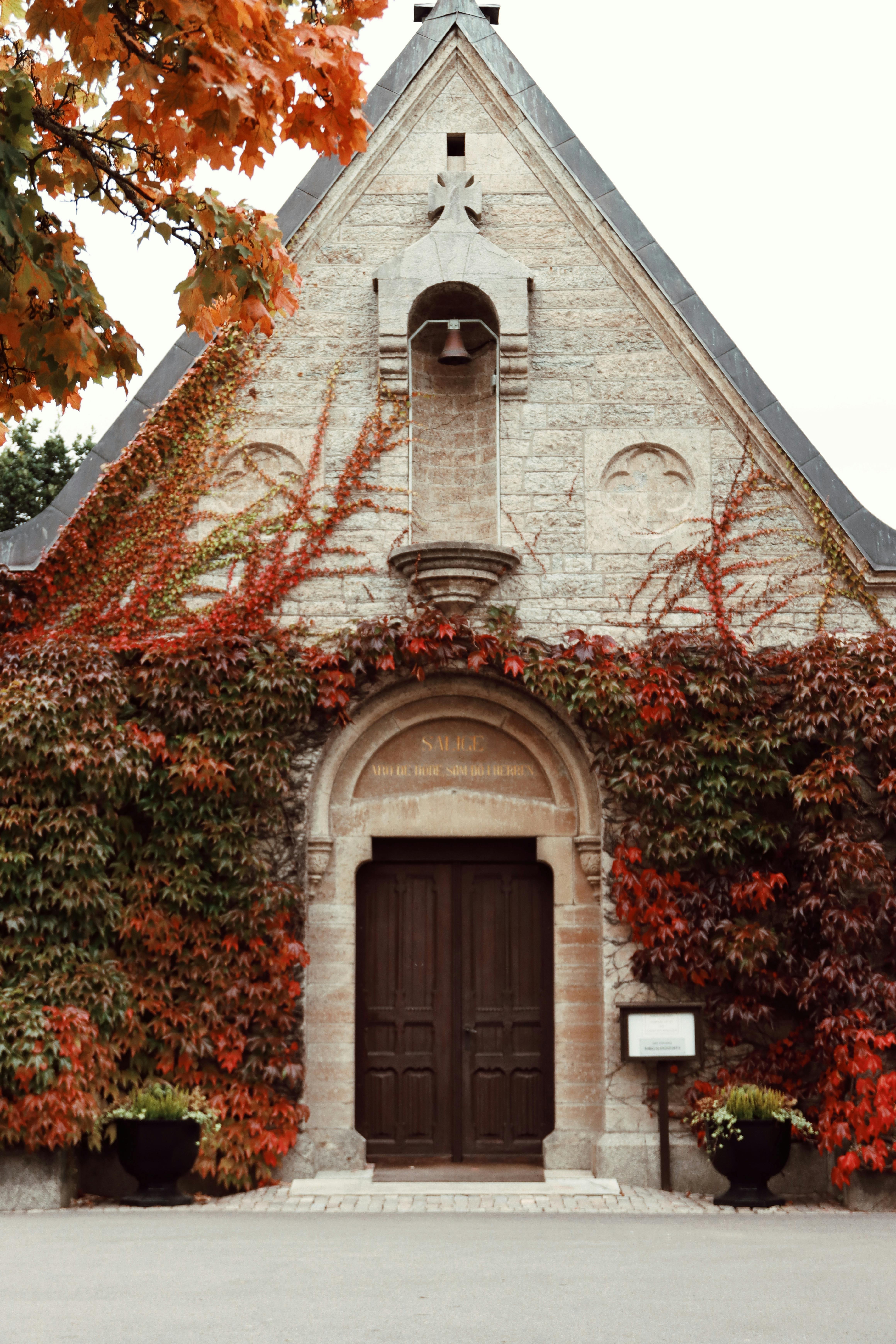 Autumn Church Facade in Jönköping, Sweden · Free Stock Photo