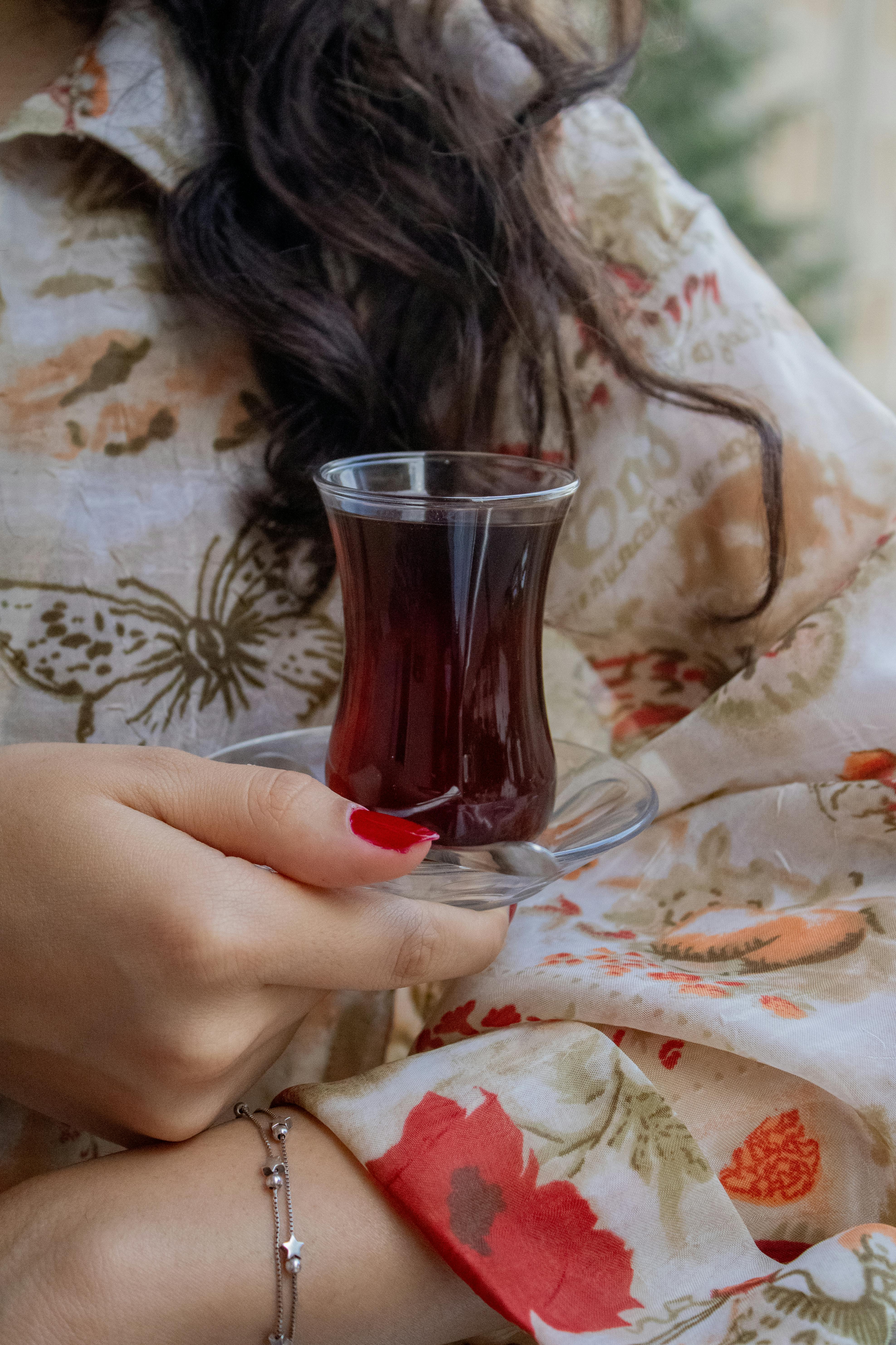 Traditional Turkish Tea in Istanbul Setting · Free Stock Photo