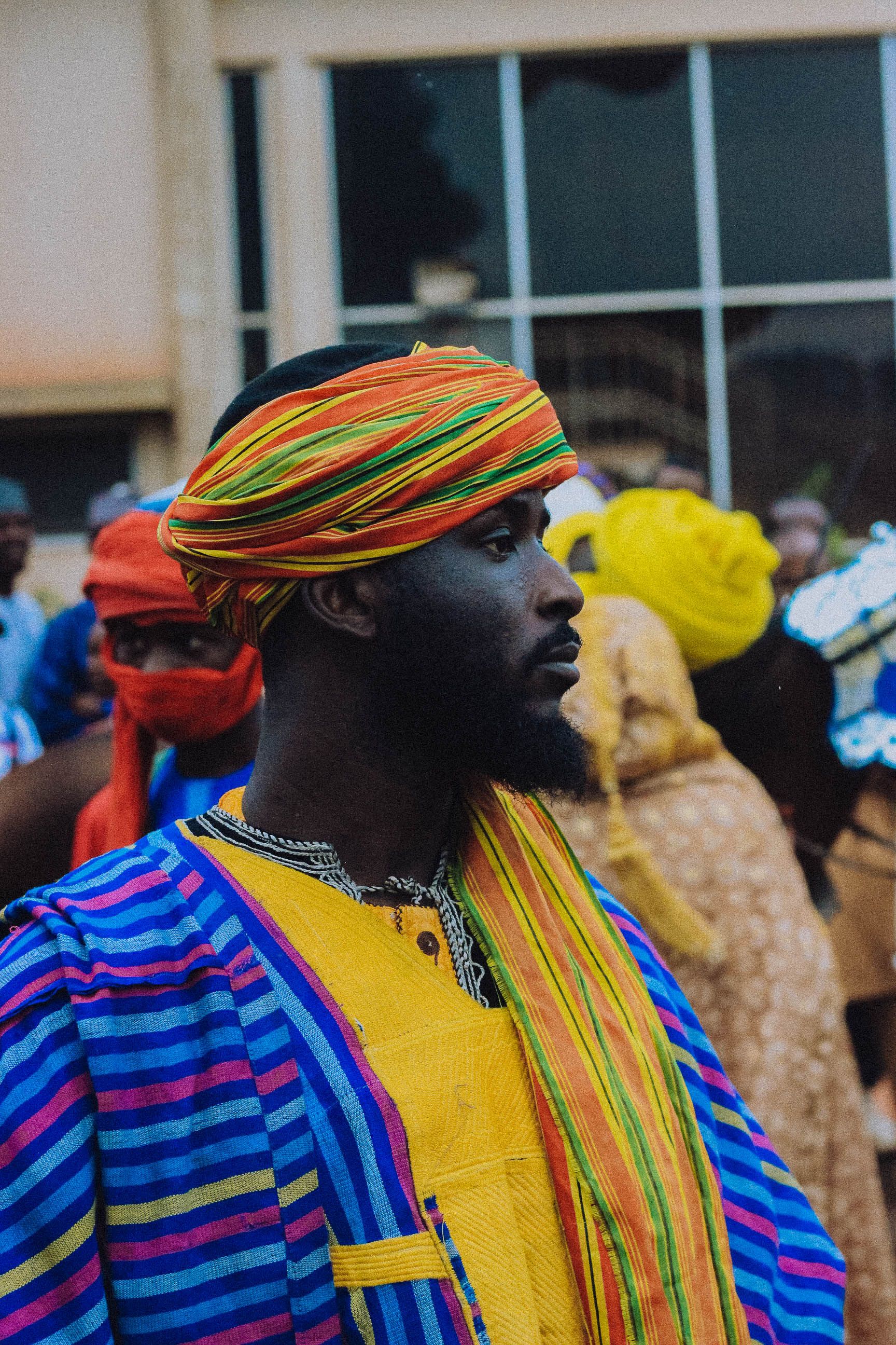 Colorful Traditional African Attire at Cultural Event · Free Stock Photo