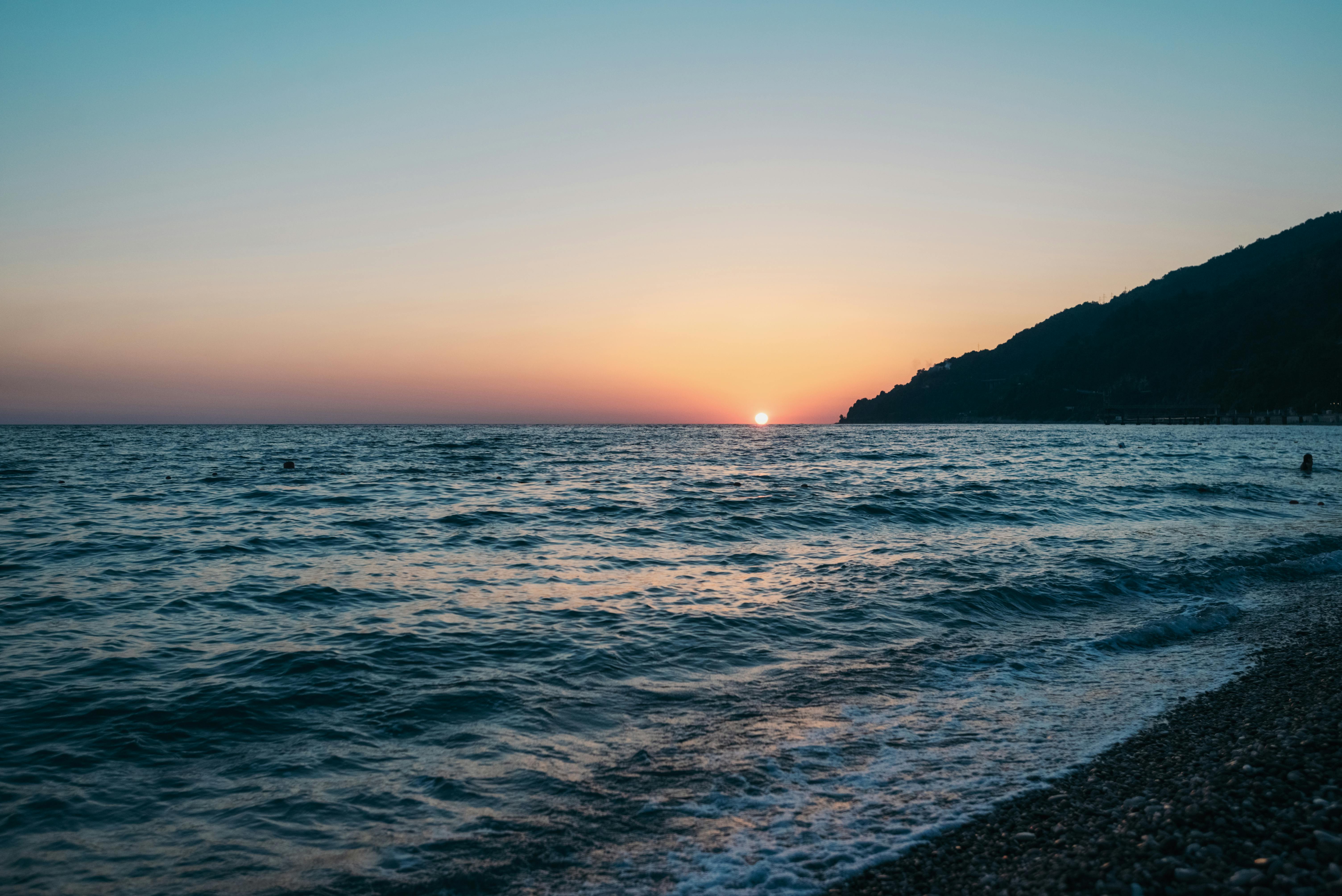 Sunset Over the Black Sea in Gagra · Free Stock Photo