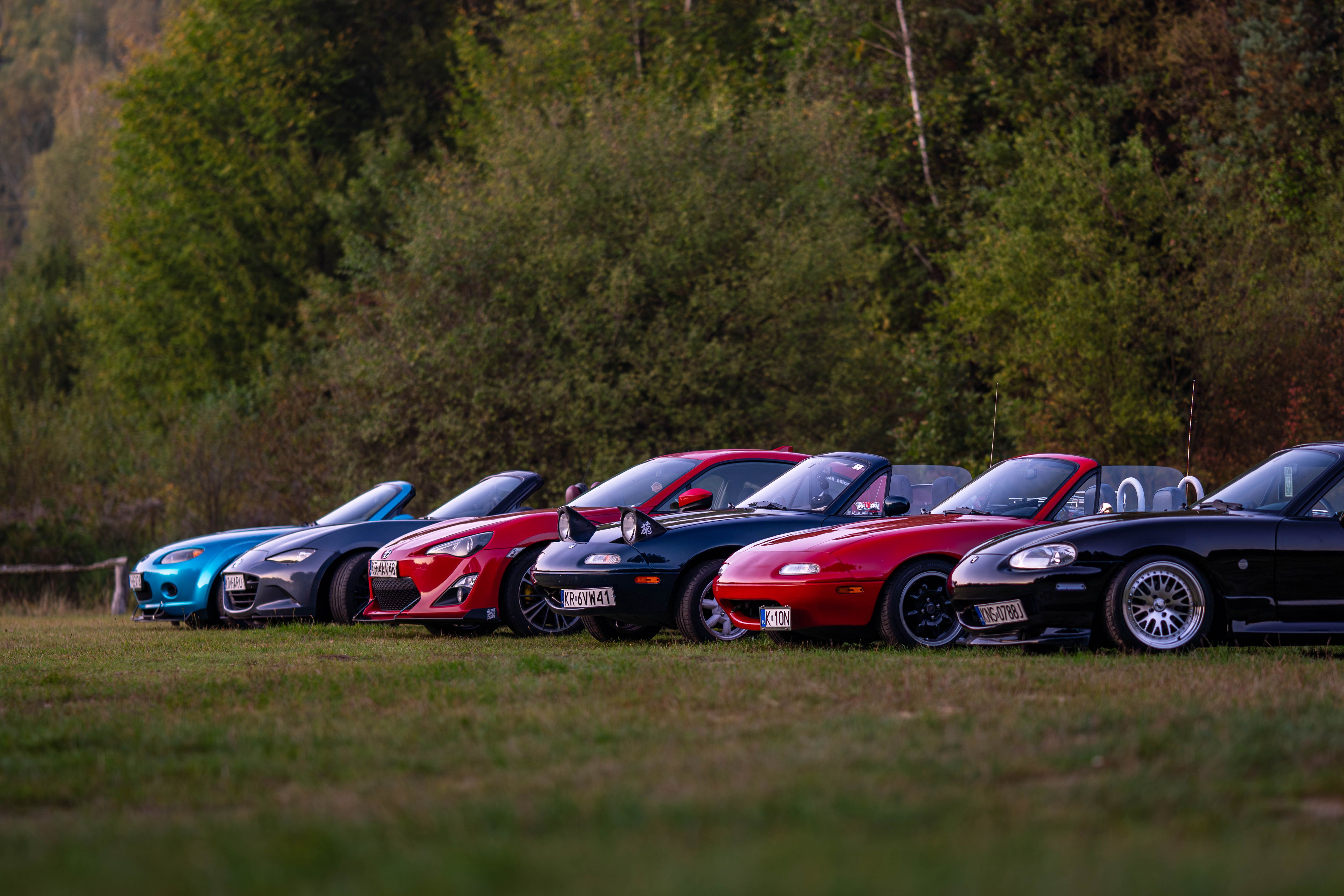 Lineup of Sports Cars in Trzebniów, Poland · Free Stock Photo
