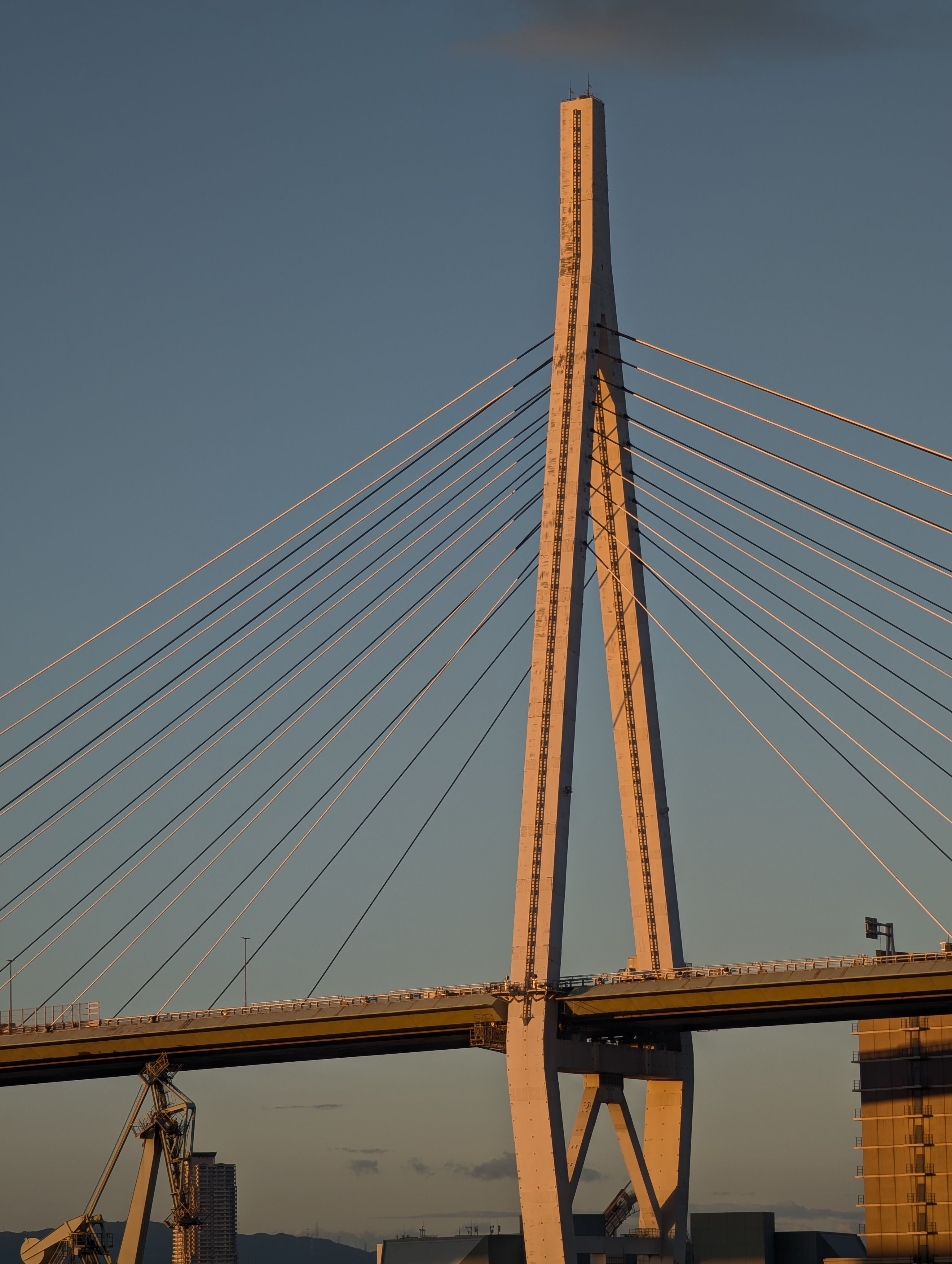 Impresionante Puente Atirantado Al Atardecer · Foto de stock gratuita
