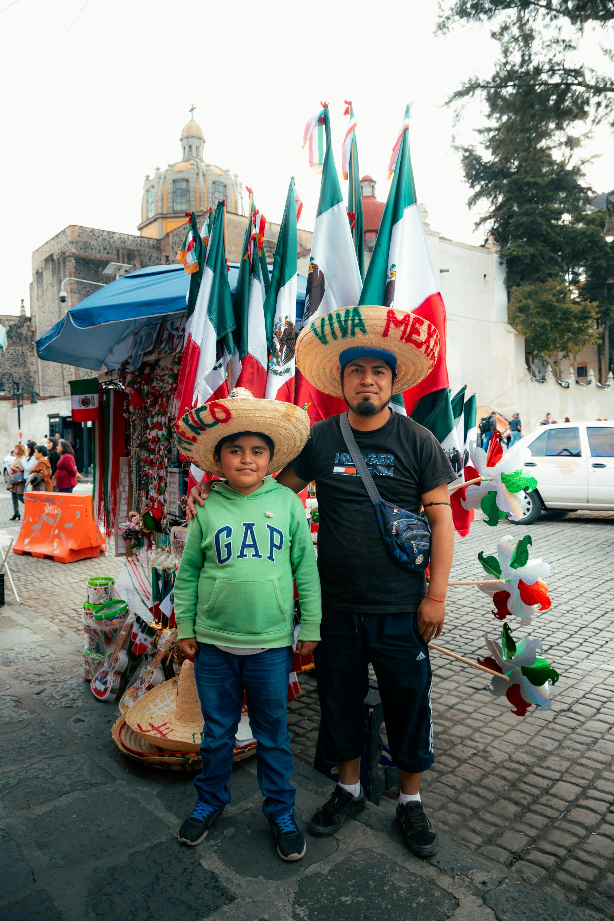 Father and Son in Traditional Mexican Attire · Free Stock Photo