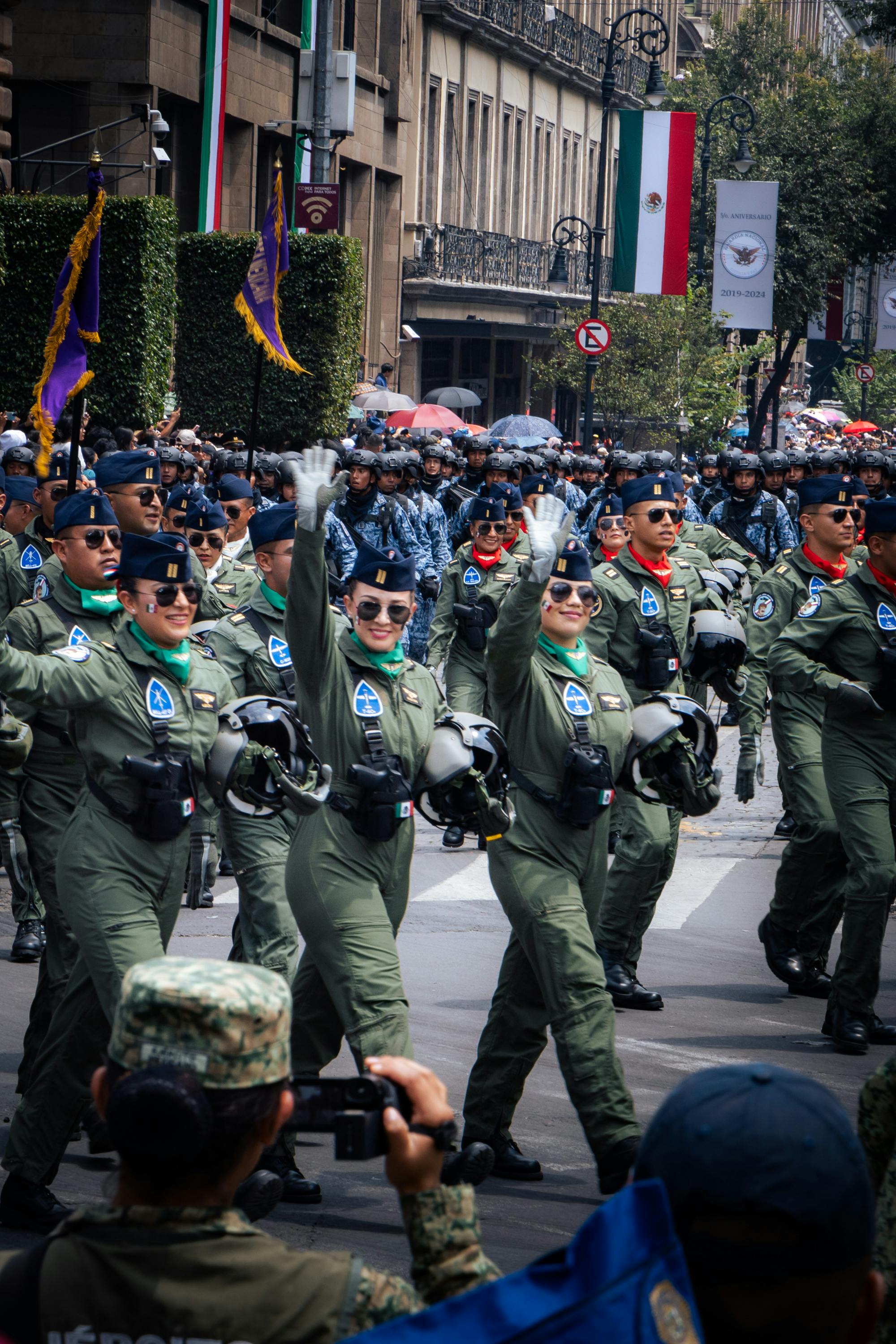 Military Parade on Streets of Mexico City · Free Stock Photo