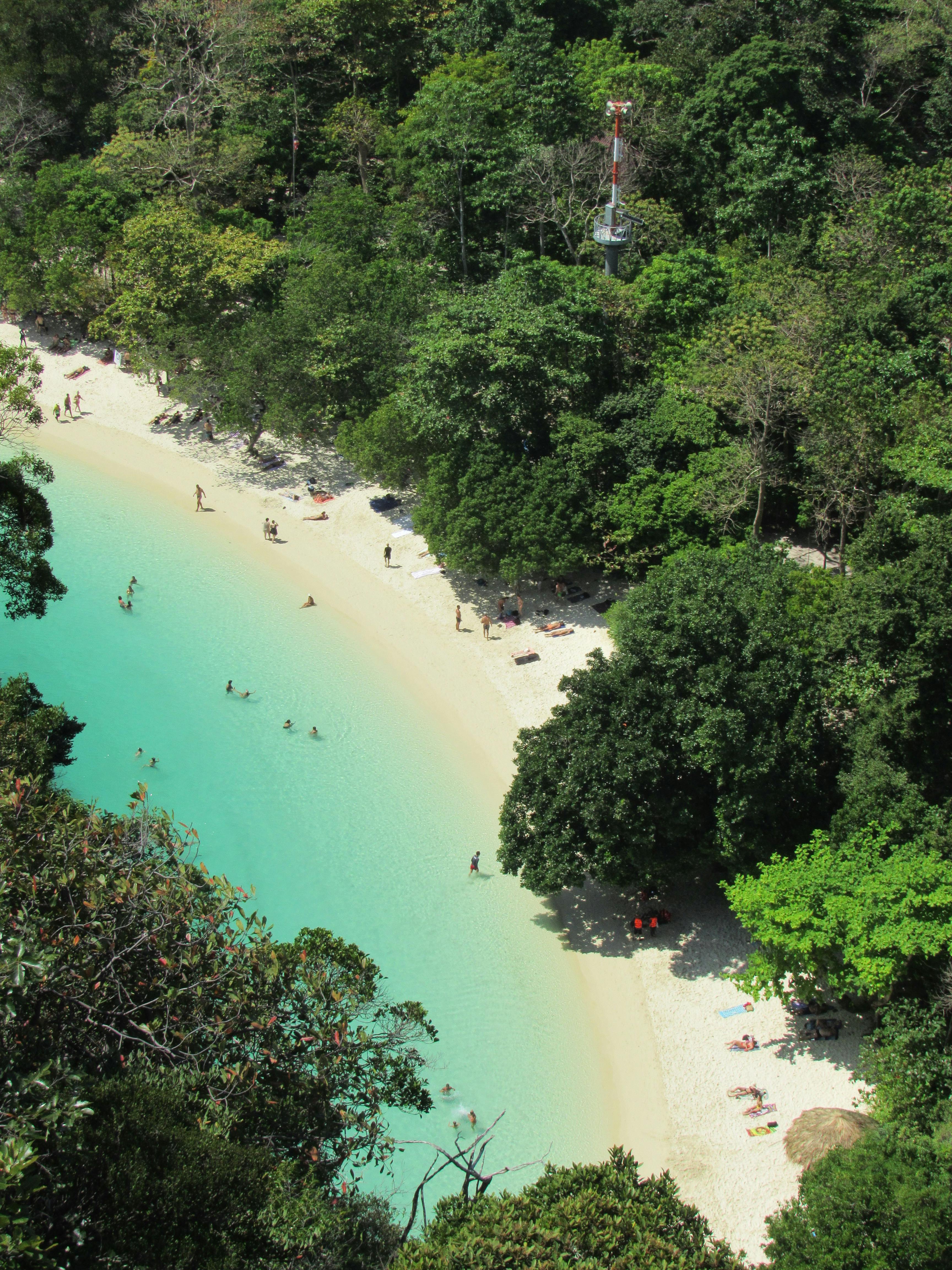 Idyllic Aerial View of Remote Tropical Beach · Free Stock Photo