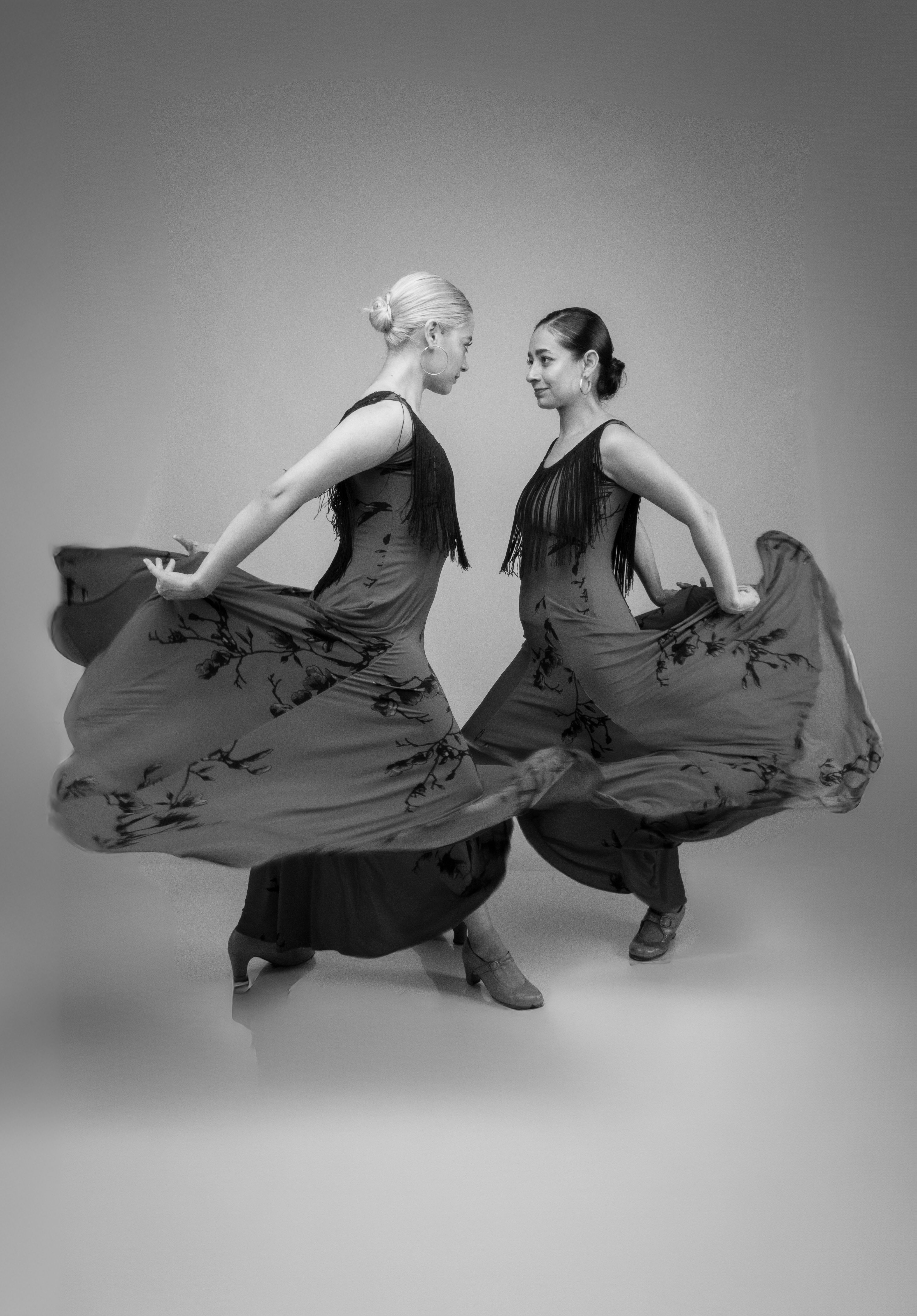 Elegant Flamenco Dancers in Traditional Dresses · Free Stock Photo