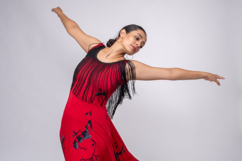Woman Dancing In Red Dress Photos, Download The BEST Free Woman Dancing ...