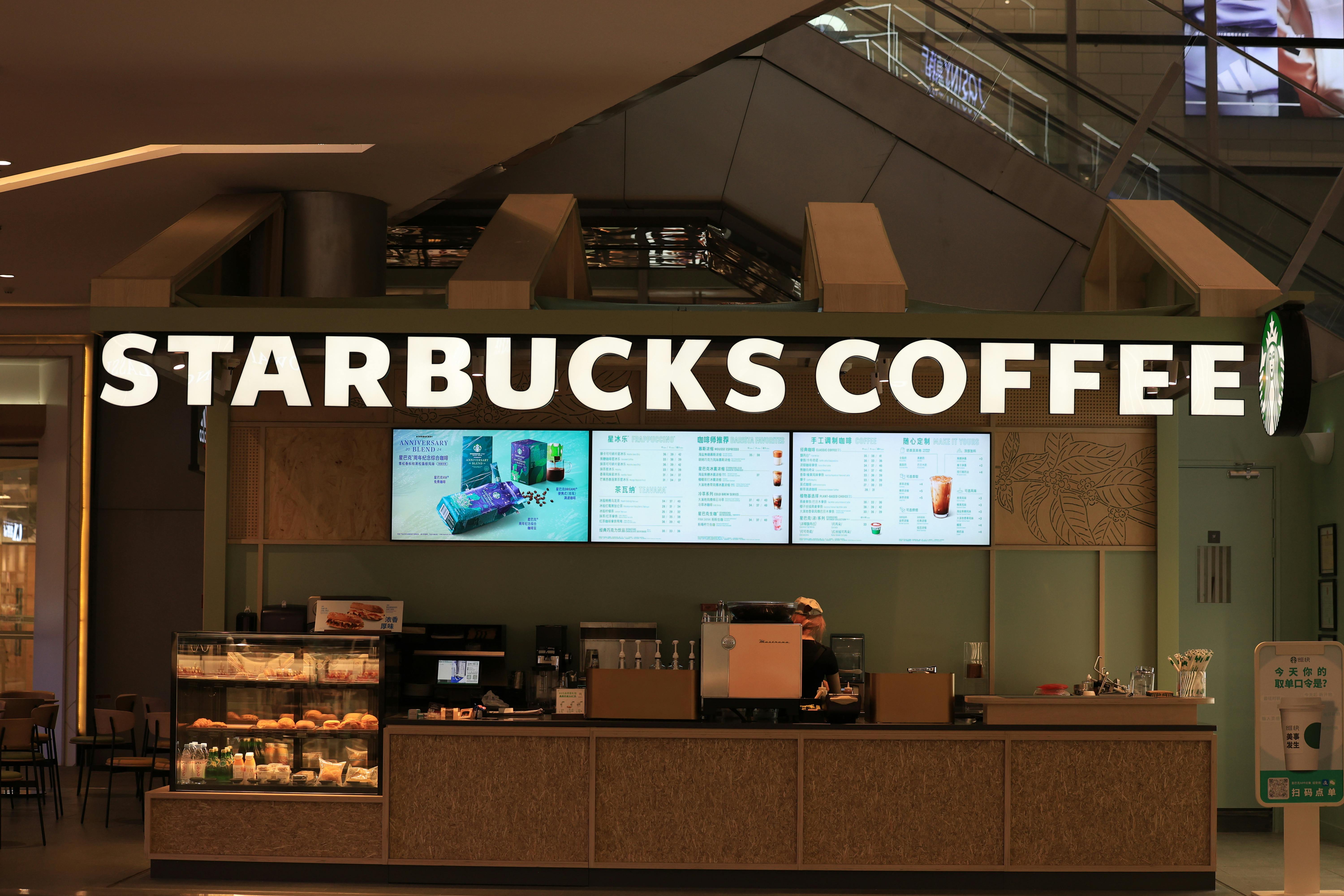 Modern Interior Starbucks Coffee Shop · Free Stock Photo
