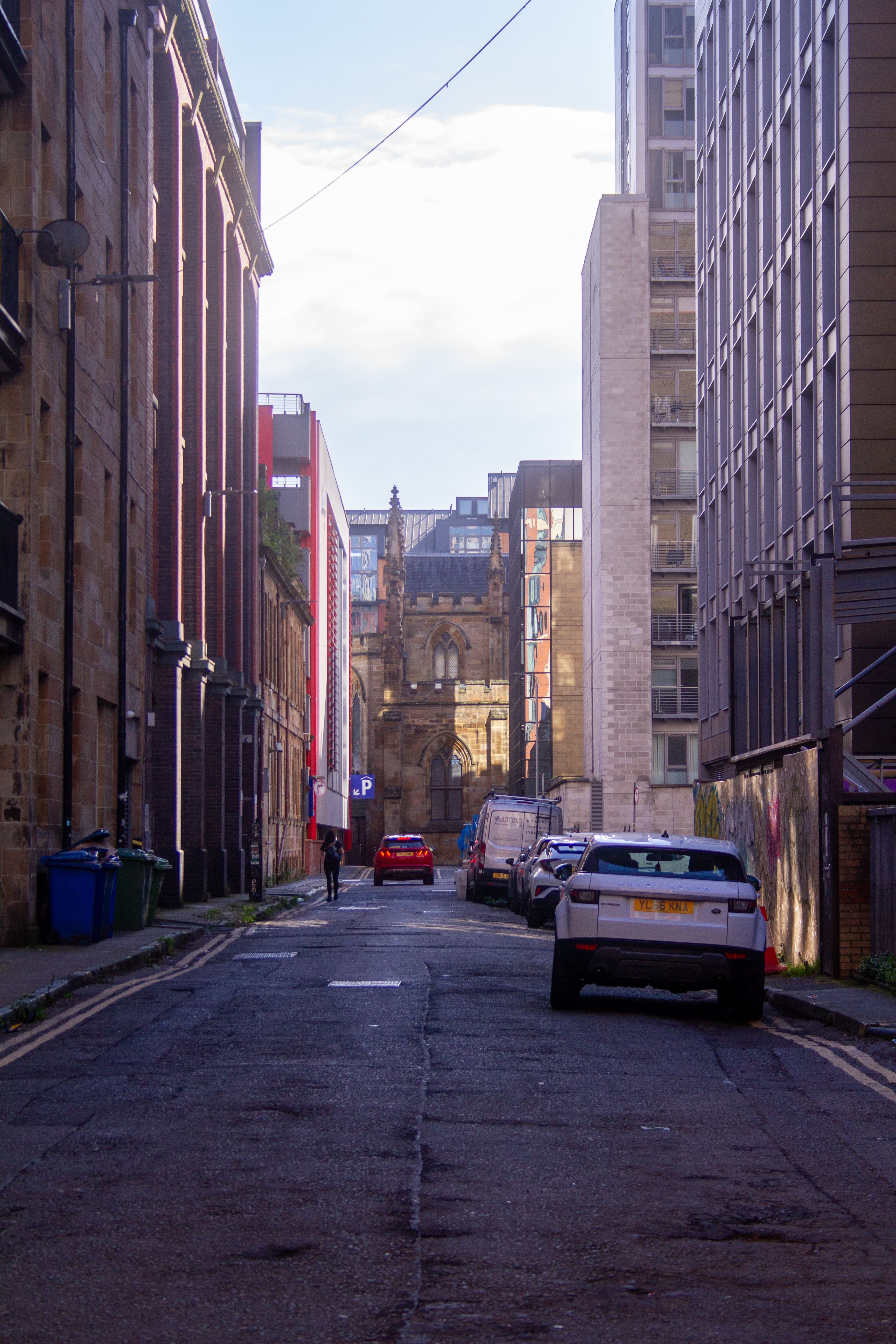 Urban Alleyway with Historic Cathedral View · Free Stock Photo