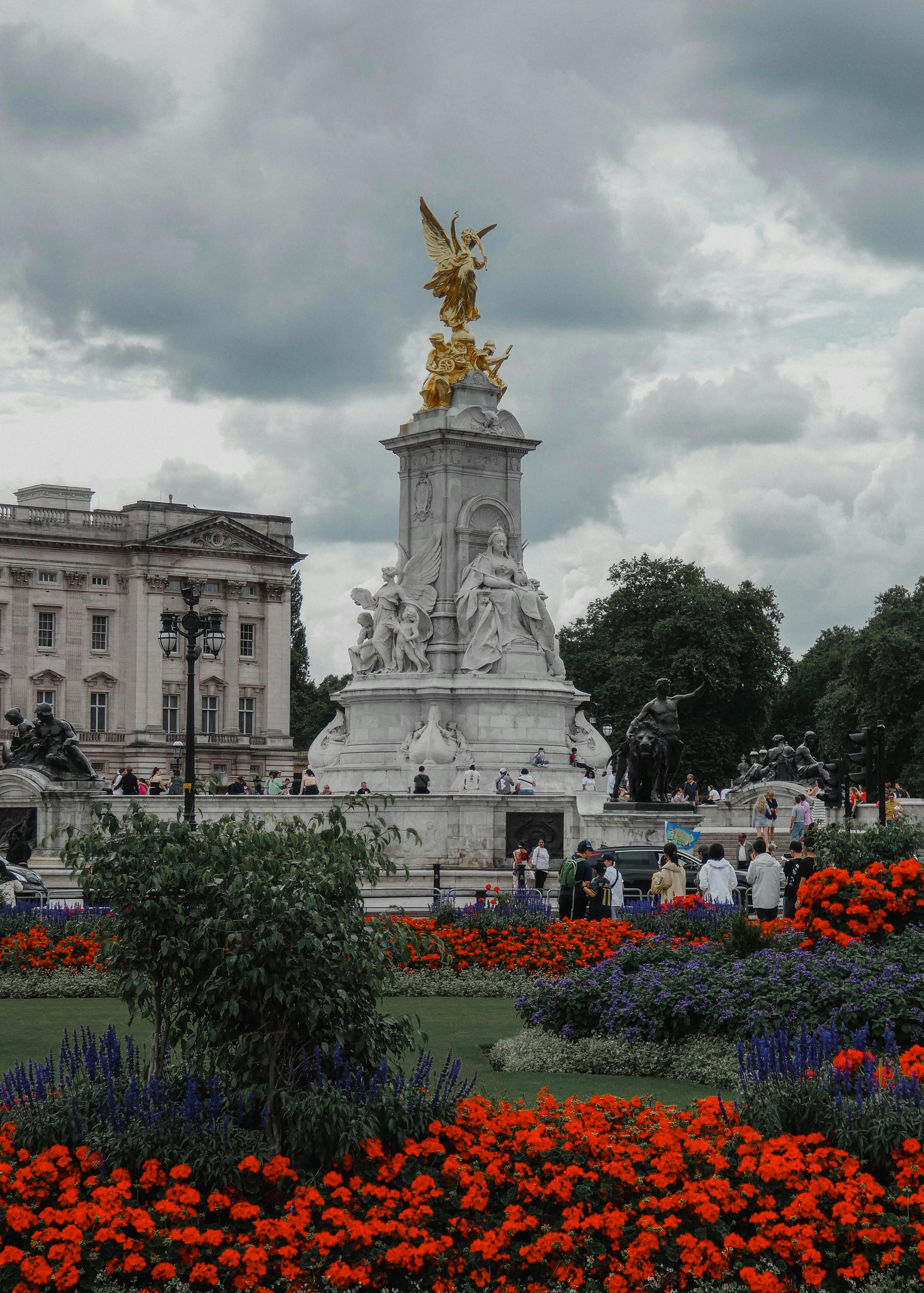 Stone Castle With Green Grass Front Yard · Free Stock Photo