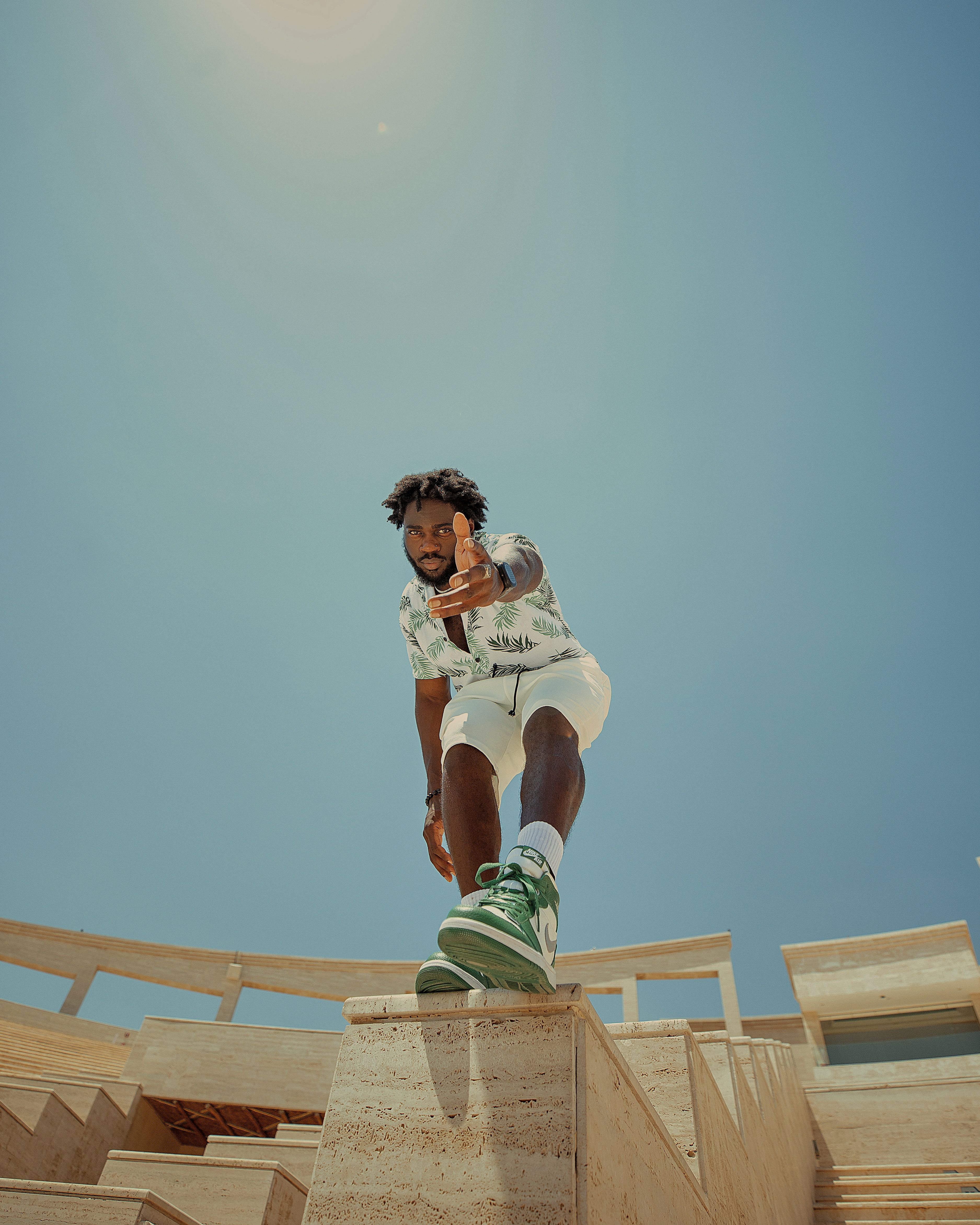 Man Performing Skateboarding Trick on Steps · Free Stock Photo