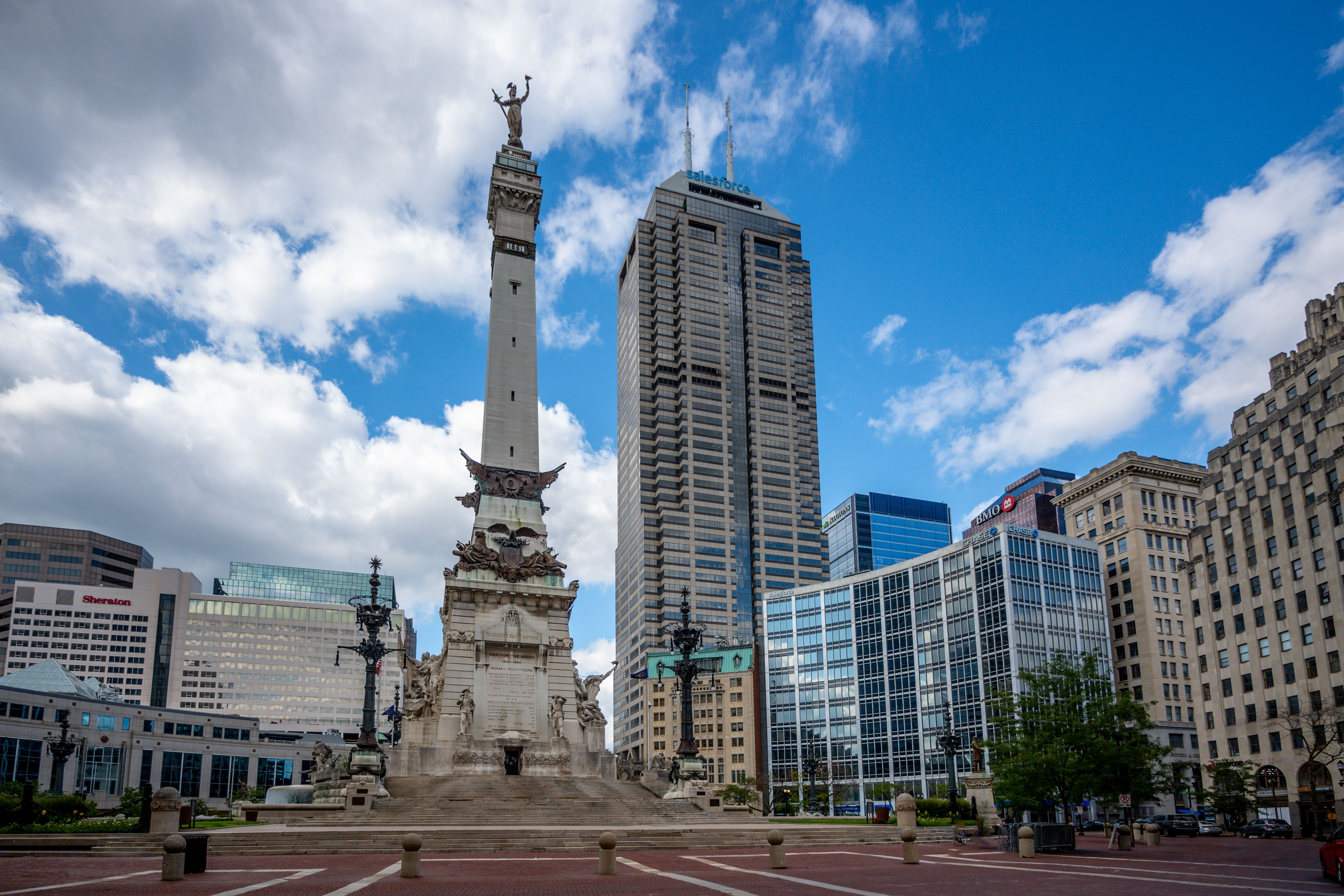 Monumento A Los Soldados Y Marineros De Indianápolis · Foto de stock ...