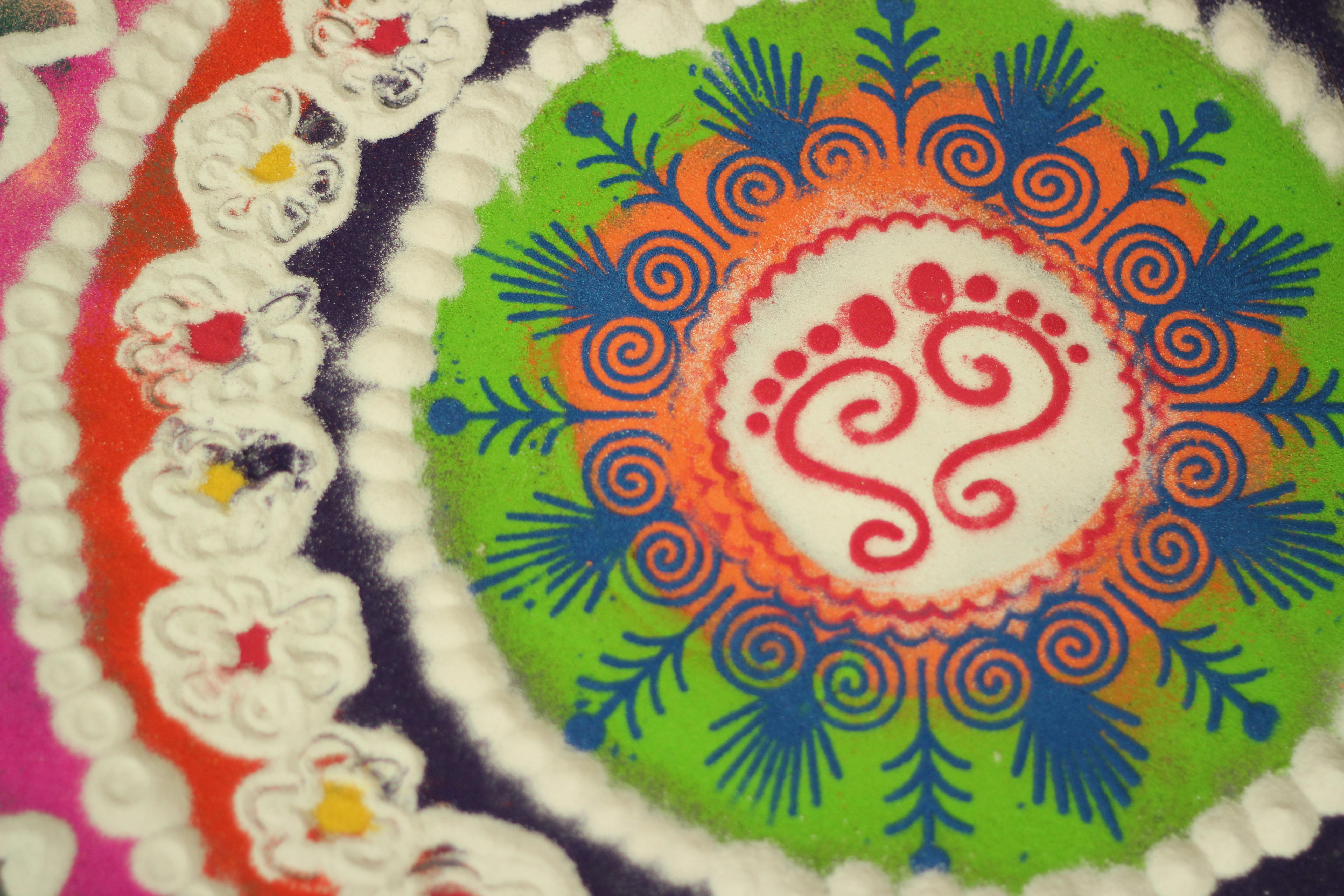Free stock photo of colorful wallpaper, mobile wallpaper, rangoli