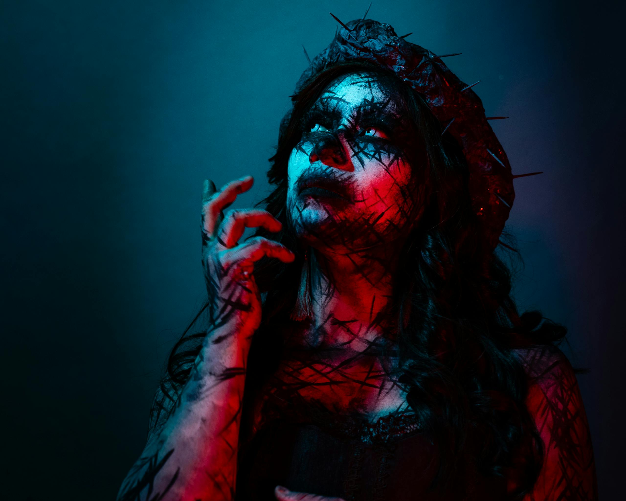 Dramatic Gothic Portrait with Artistic Shadows · Free Stock Photo