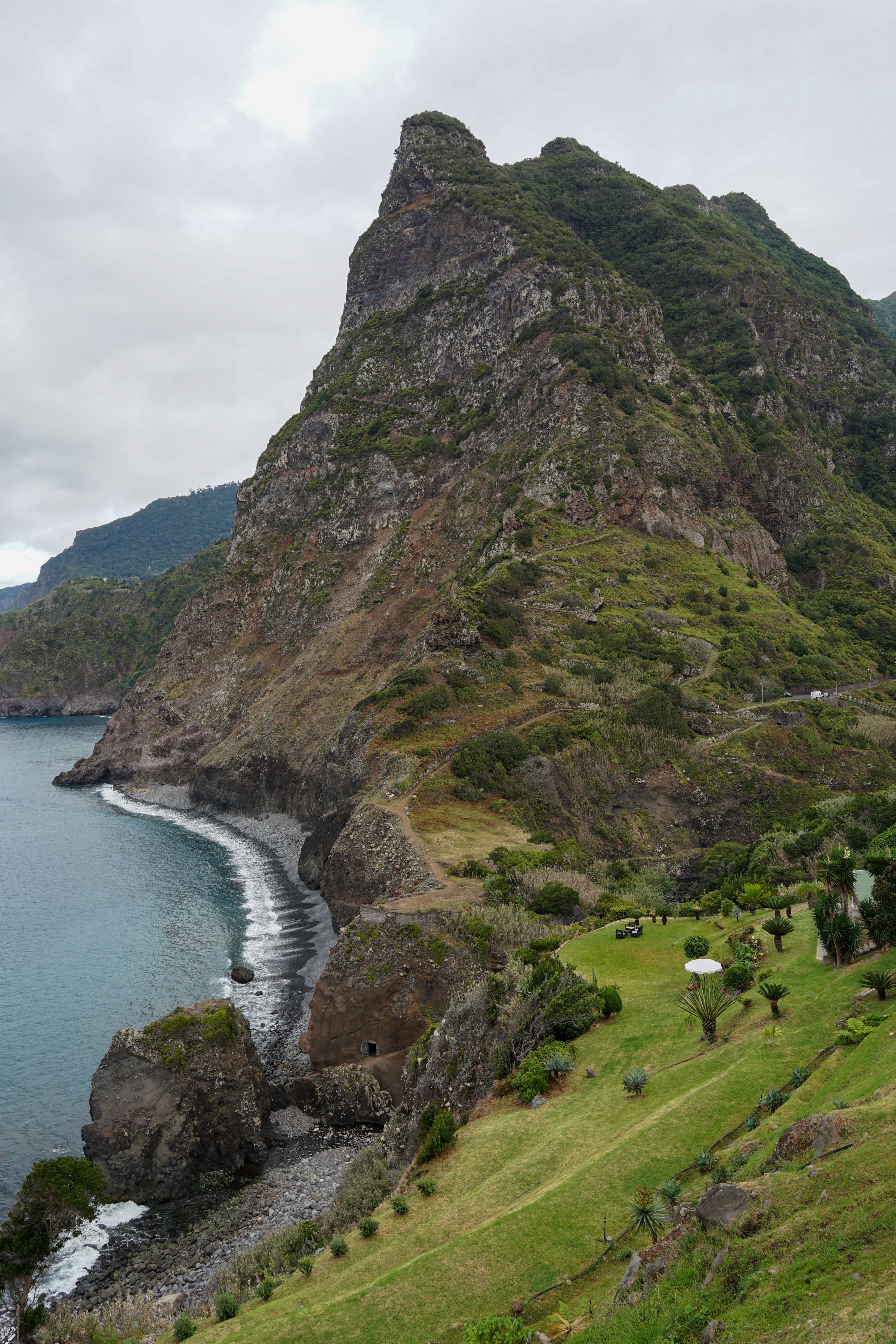 Dramatic Coastal Cliffside View in Madeira · Free Stock Photo