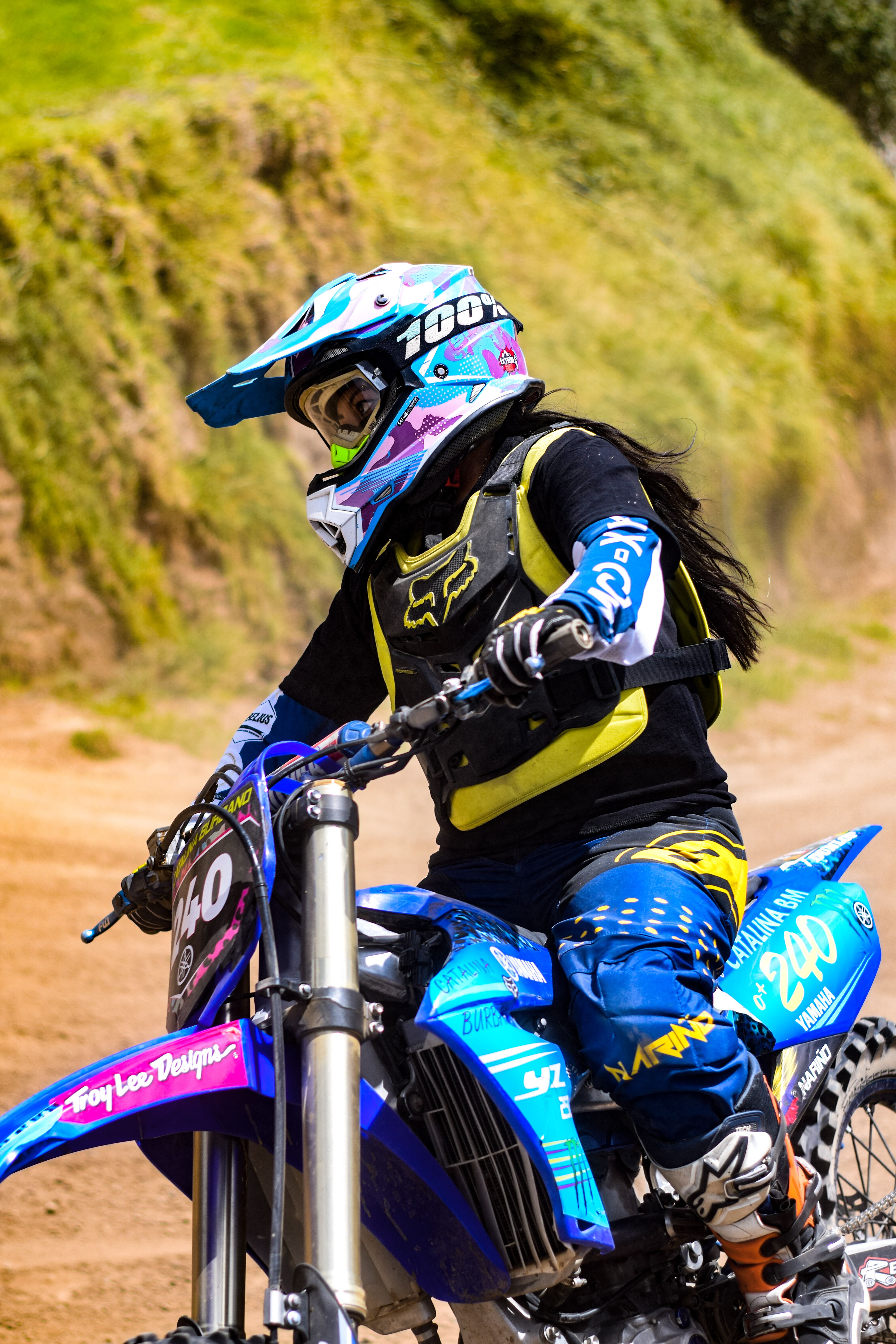 Motocross Rider in Action on a Dirt Track · Free Stock Photo