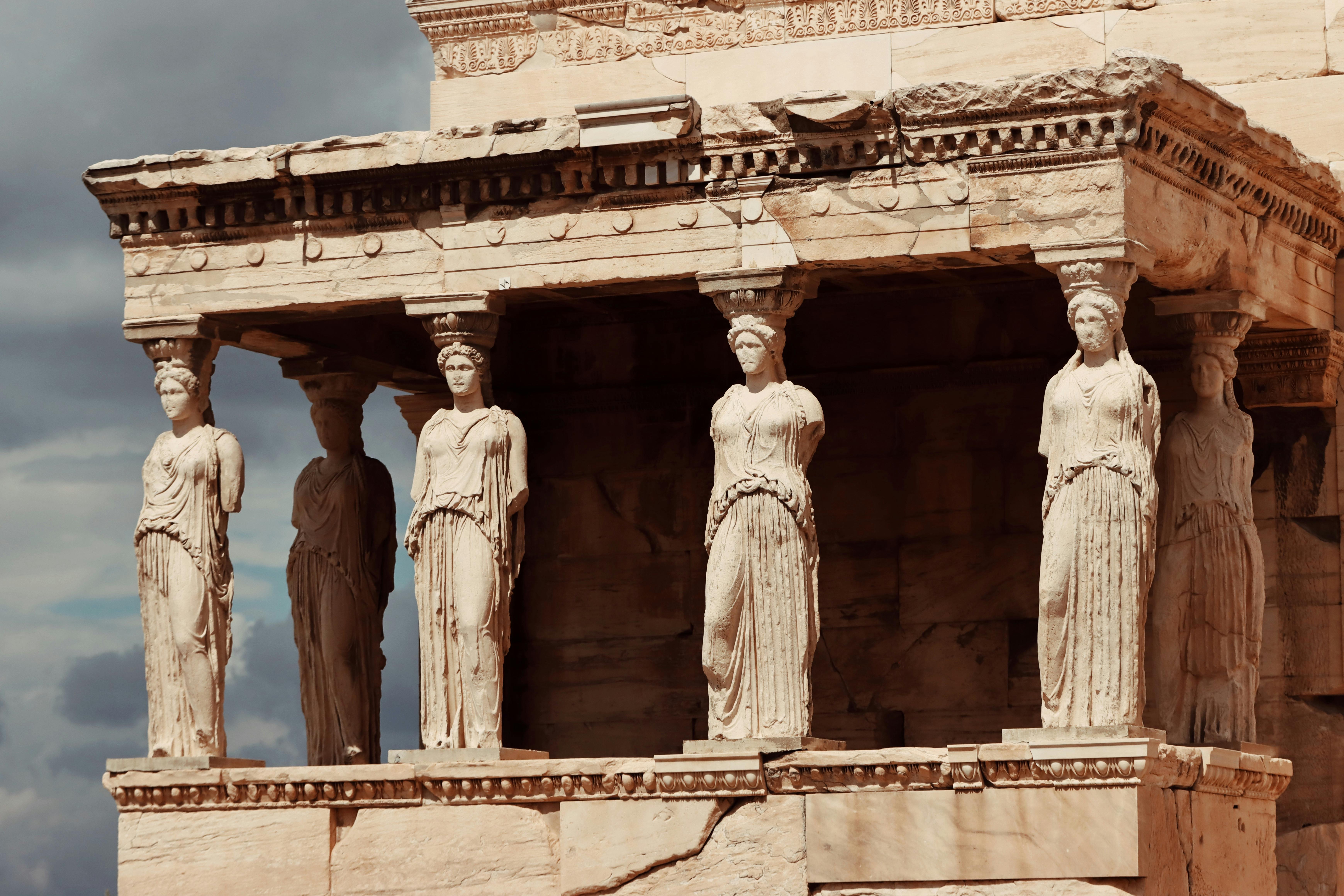 Caryatids of the Erechtheion at Acropolis, Athens · Free Stock Photo