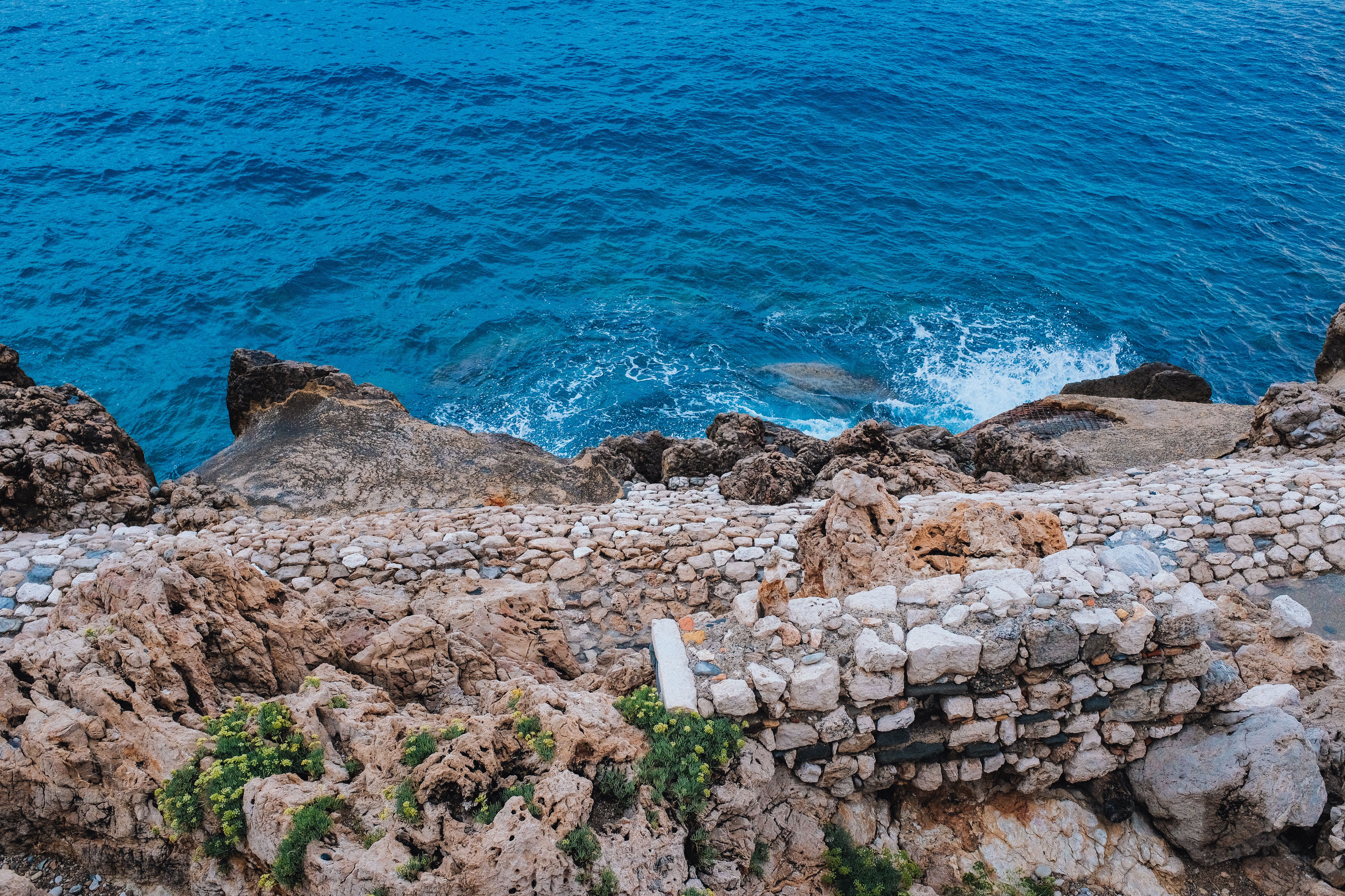 Scenic Coastal Rocky Path with Ocean View · Free Stock Photo