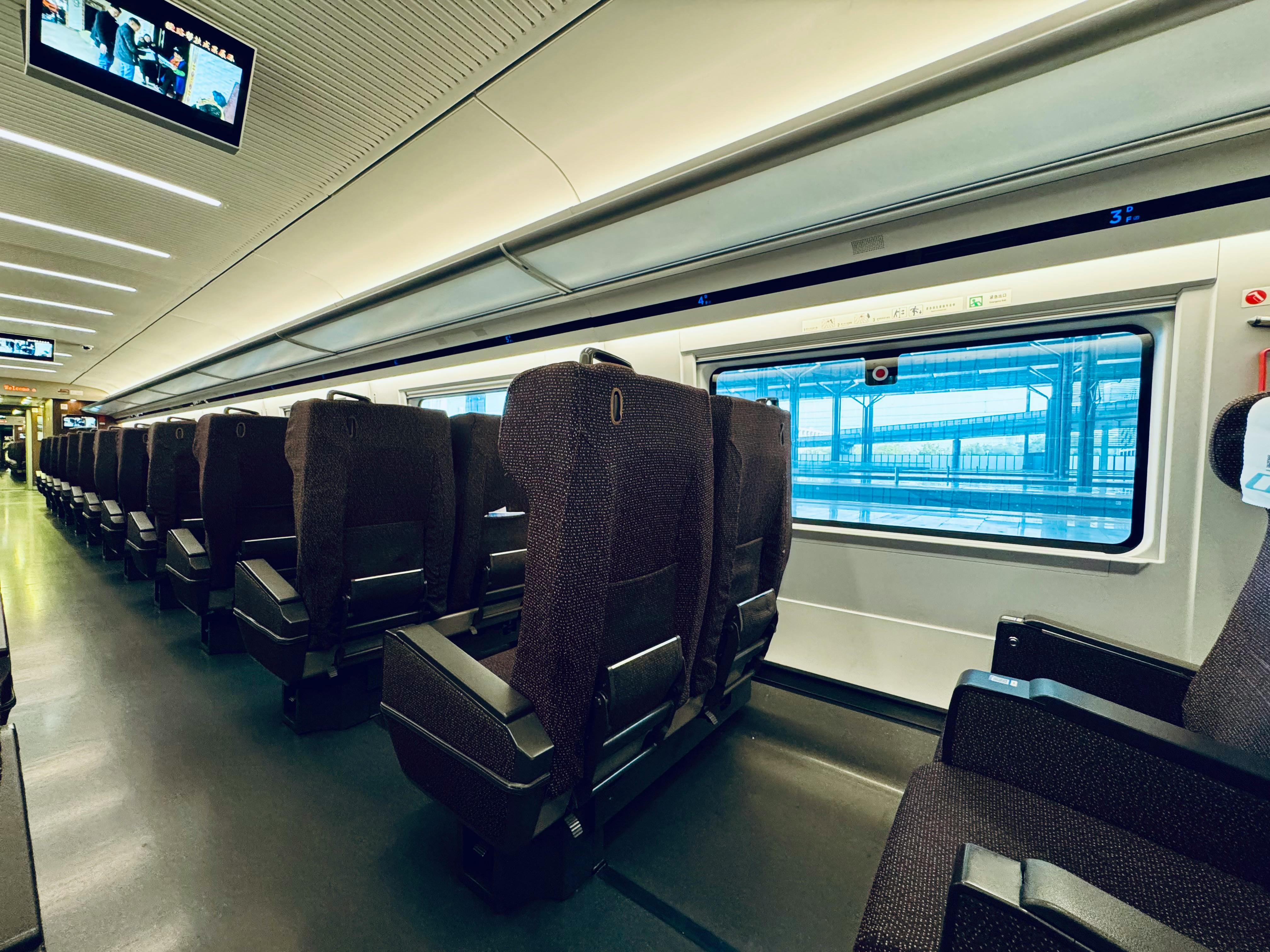 Modern High-Speed Train Interior Seating · Free Stock Photo