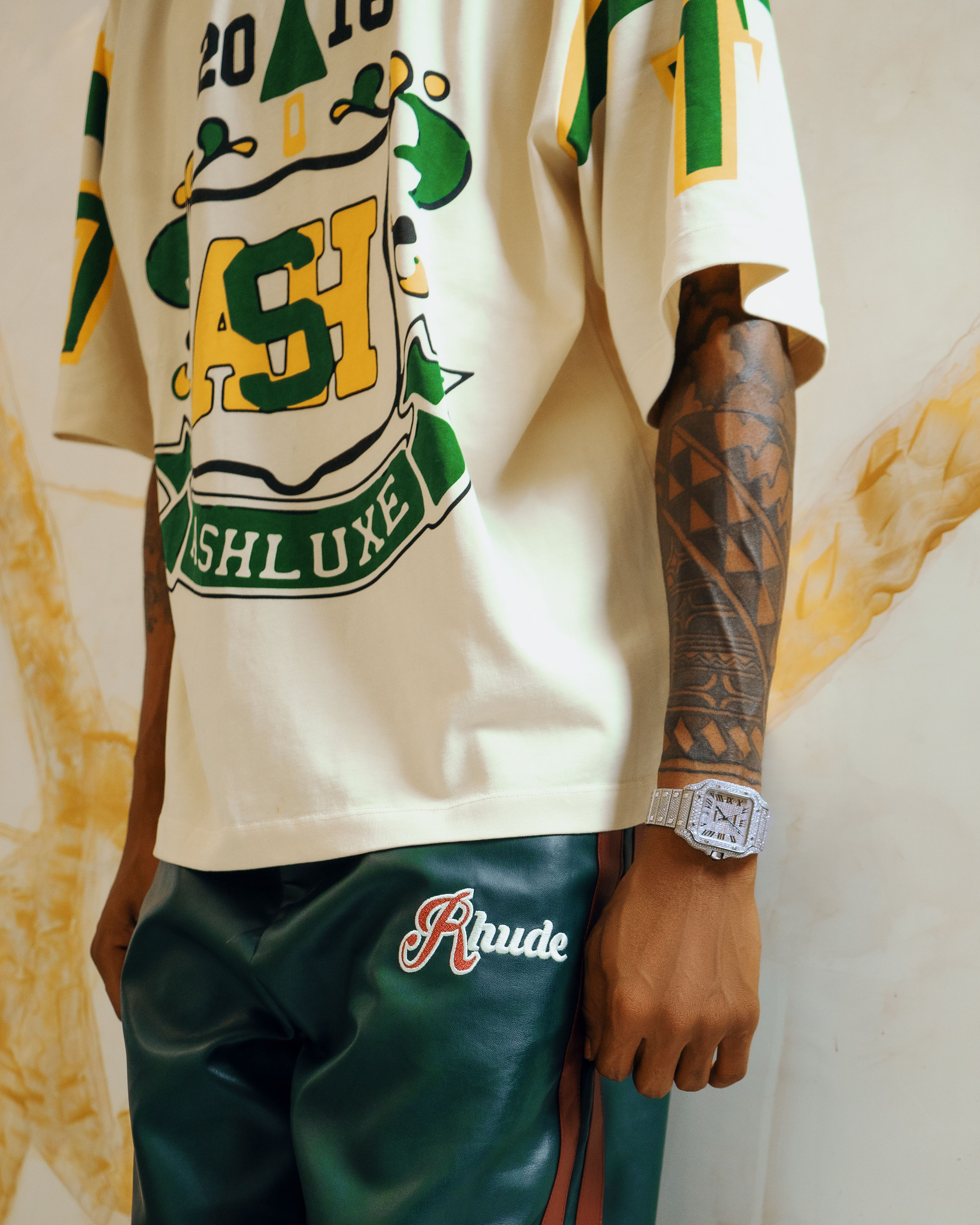 Stylish Streetwear Outfit with Bold Patterns · Free Stock Photo