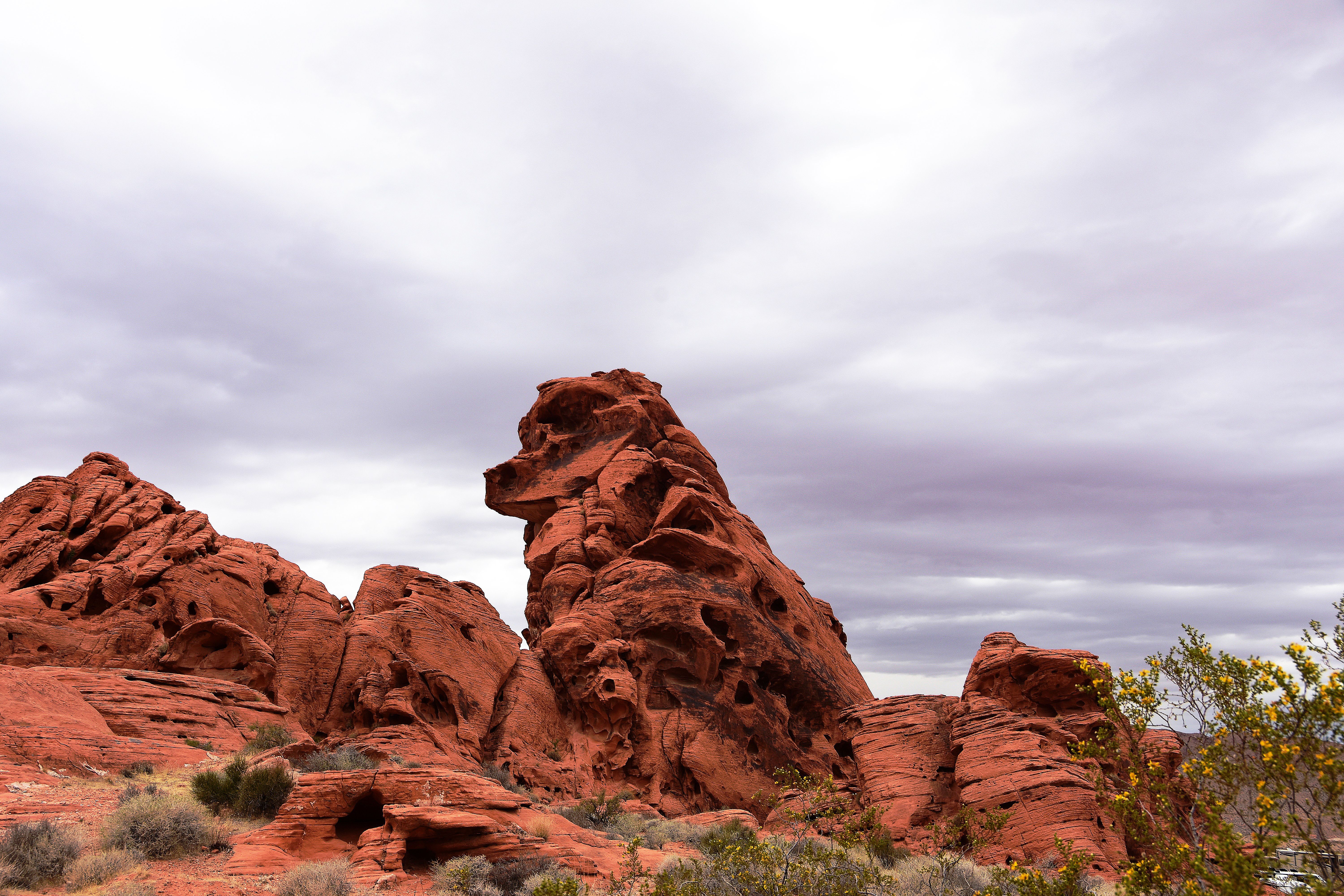 Red Rock Formations in Desert Landscape · Free Stock Photo