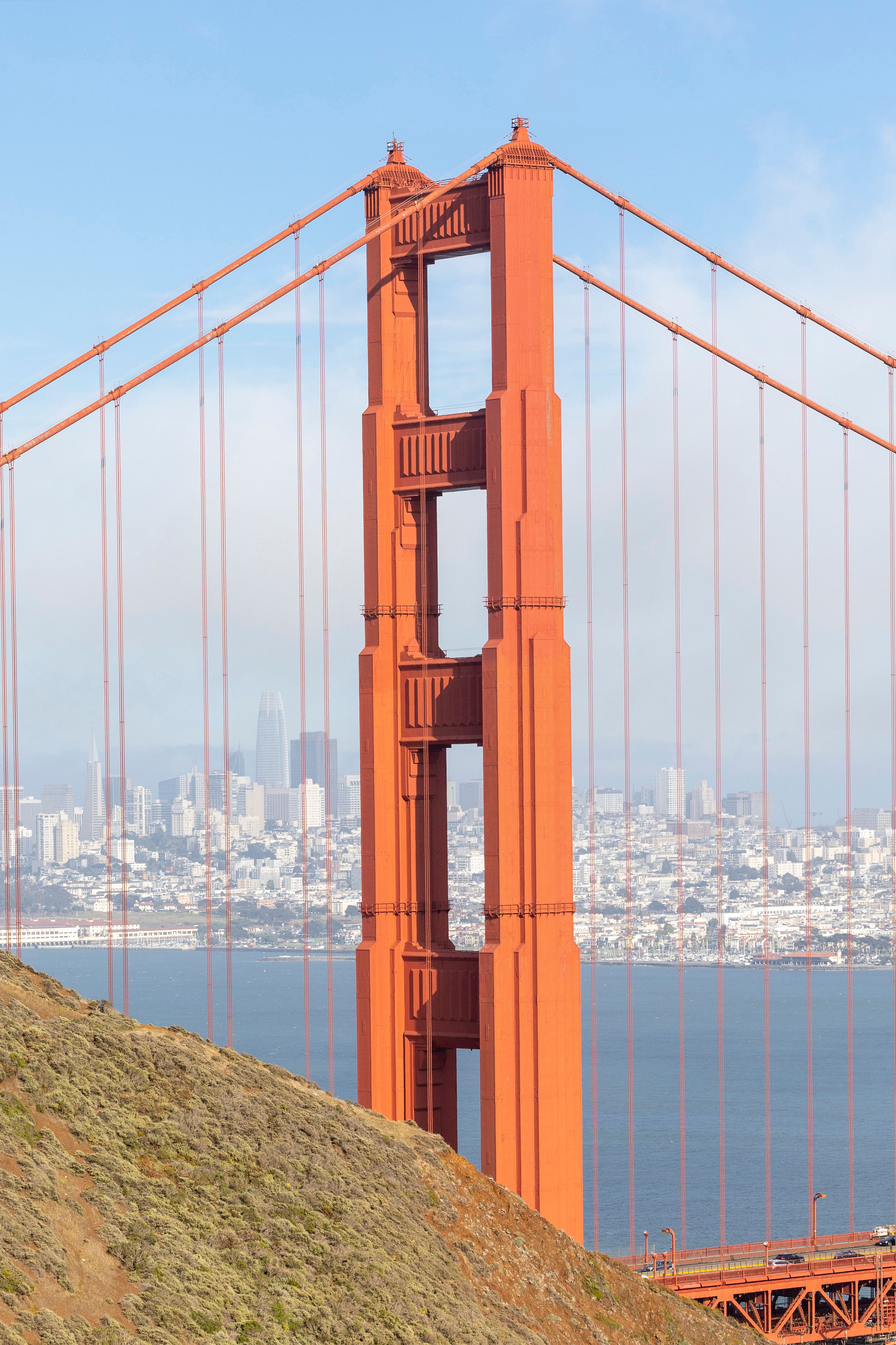 Golden Gate Bridge Tower in San Francisco · Free Stock Photo