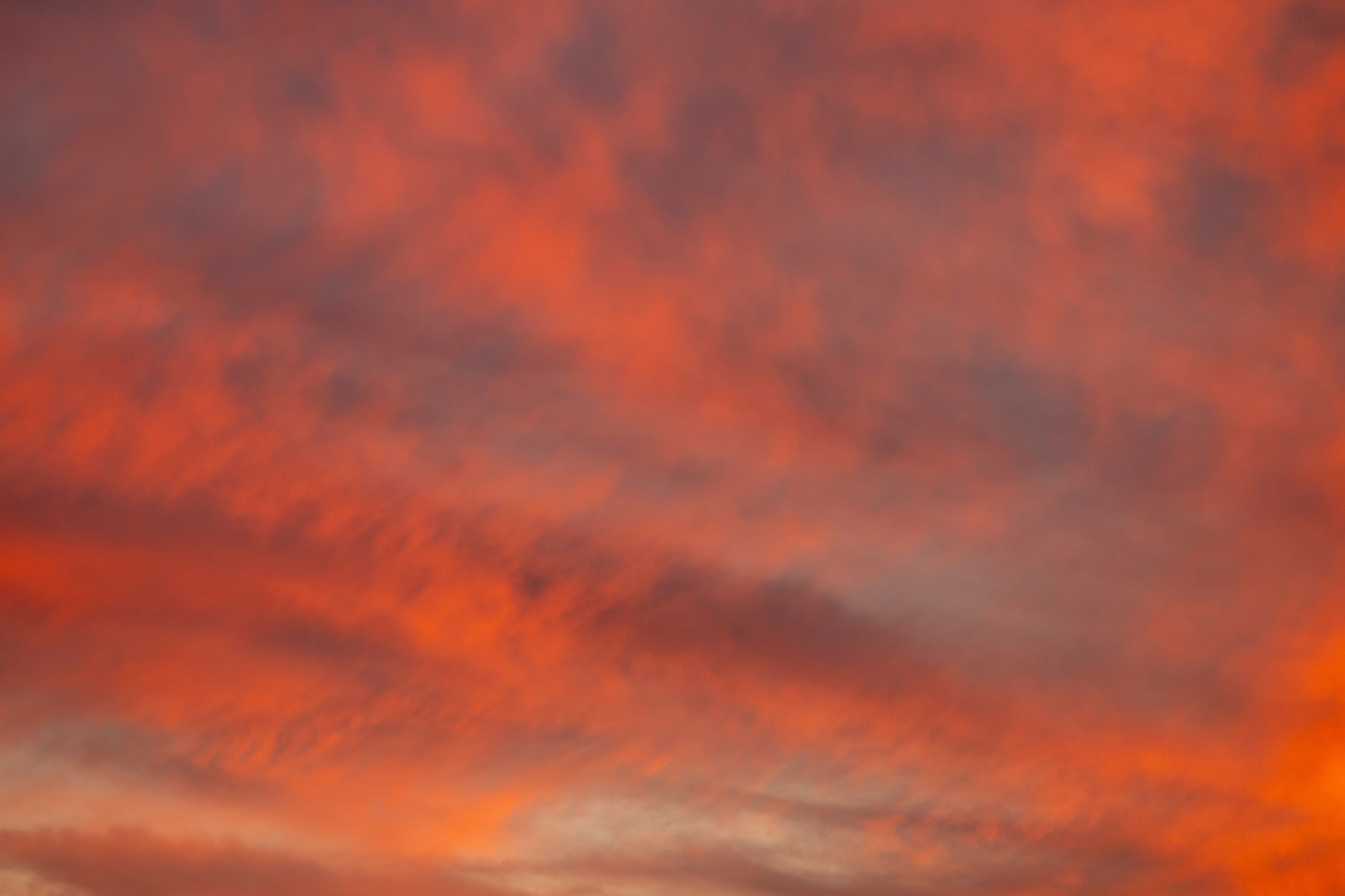 A Beautiful Blue Sky of Red Clouds · Free Stock Photo