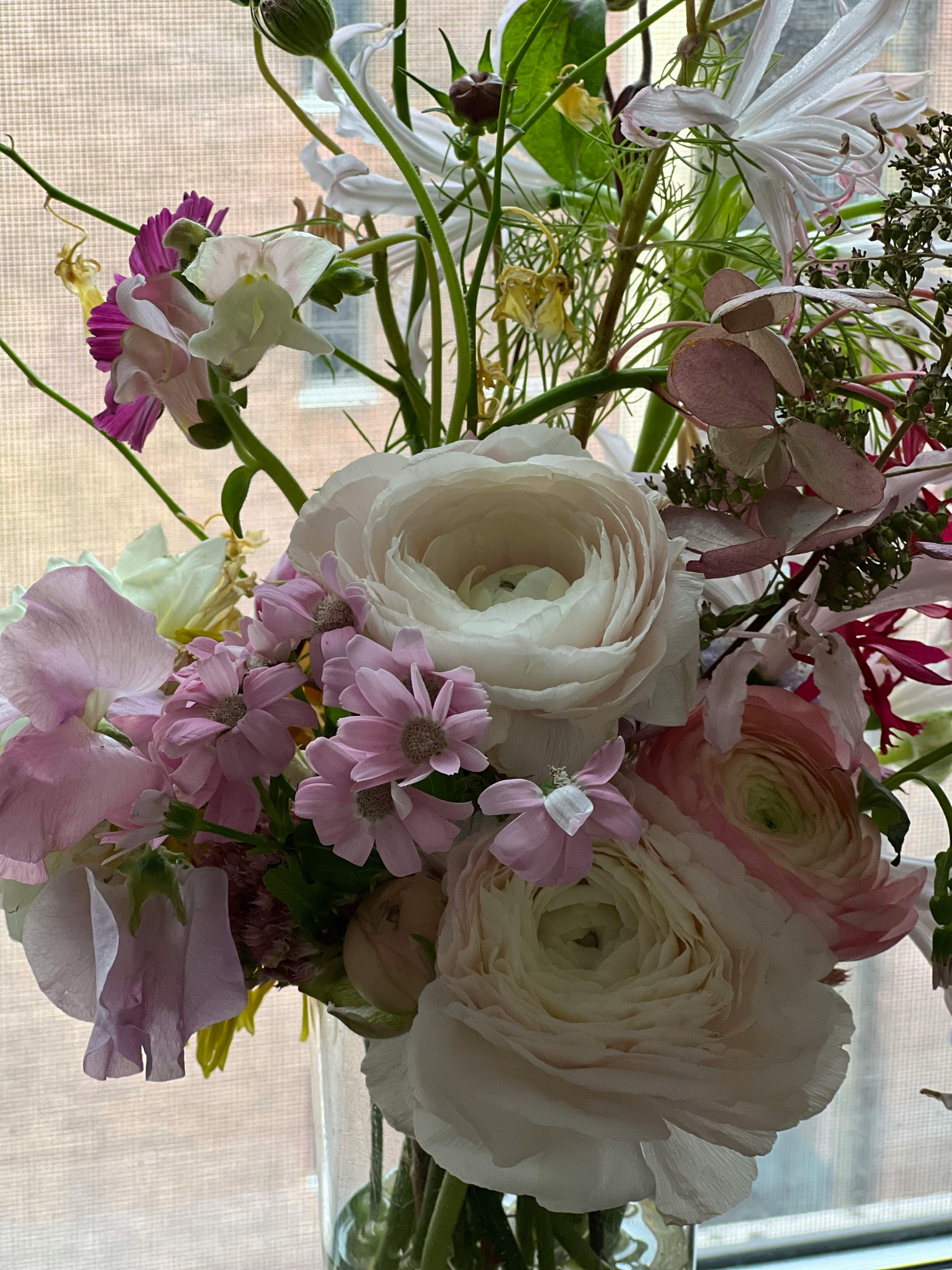 Elegant Spring Flower Bouquet by Window Light · Free Stock Photo