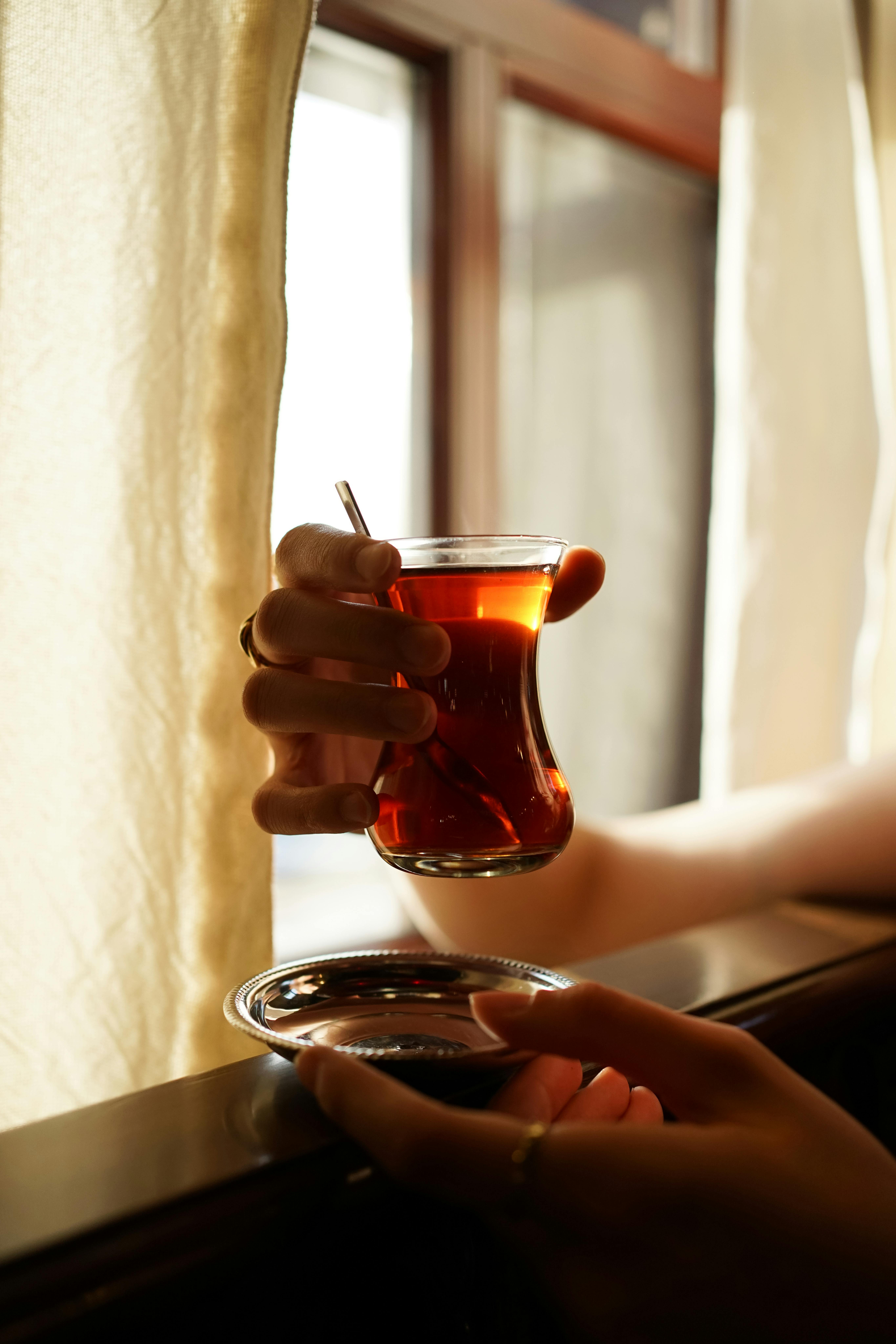 Cozy Indoor Scene with Turkish Tea · Free Stock Photo