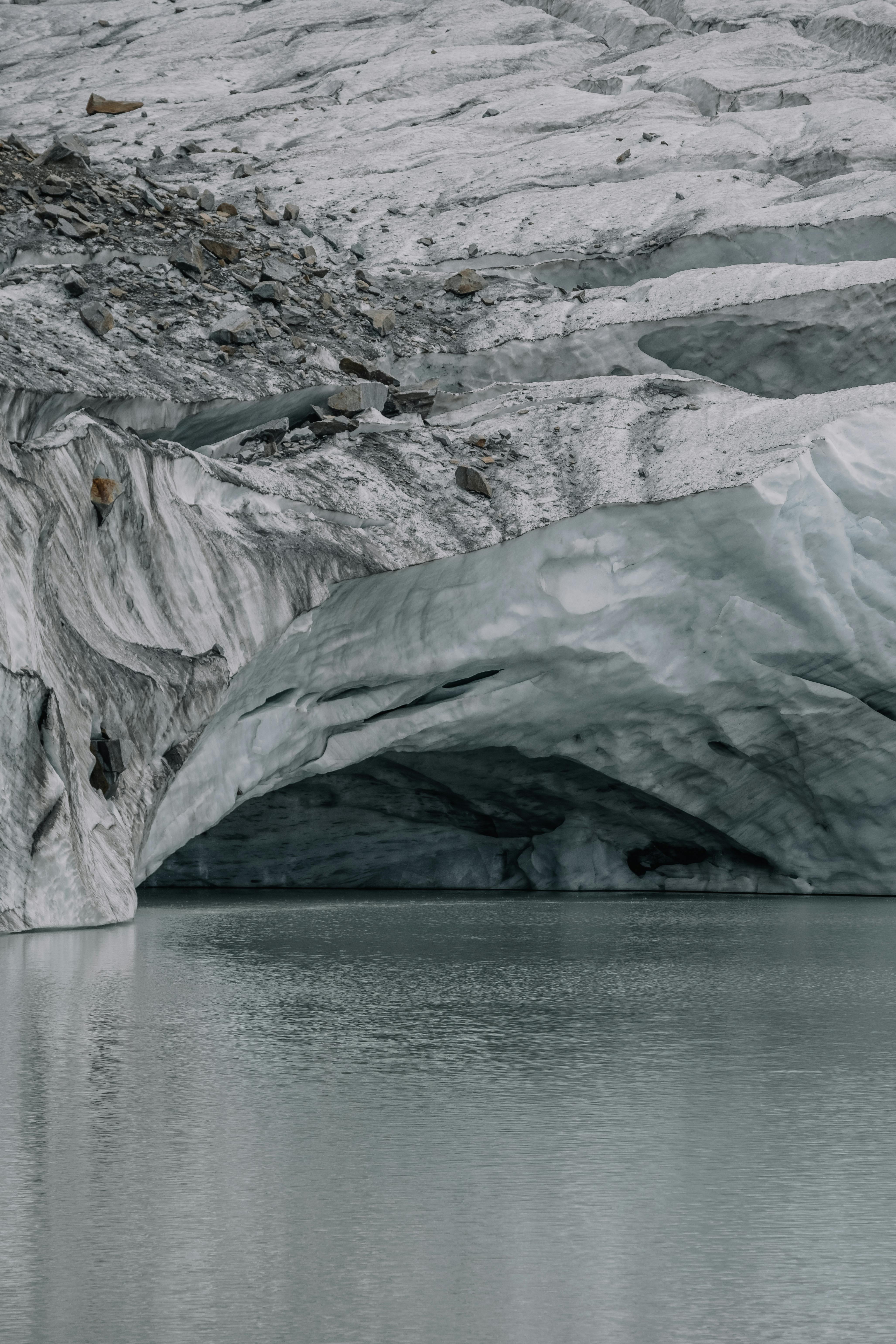 Majestic Glacier Formation with Calm Water Surface · Free Stock Photo