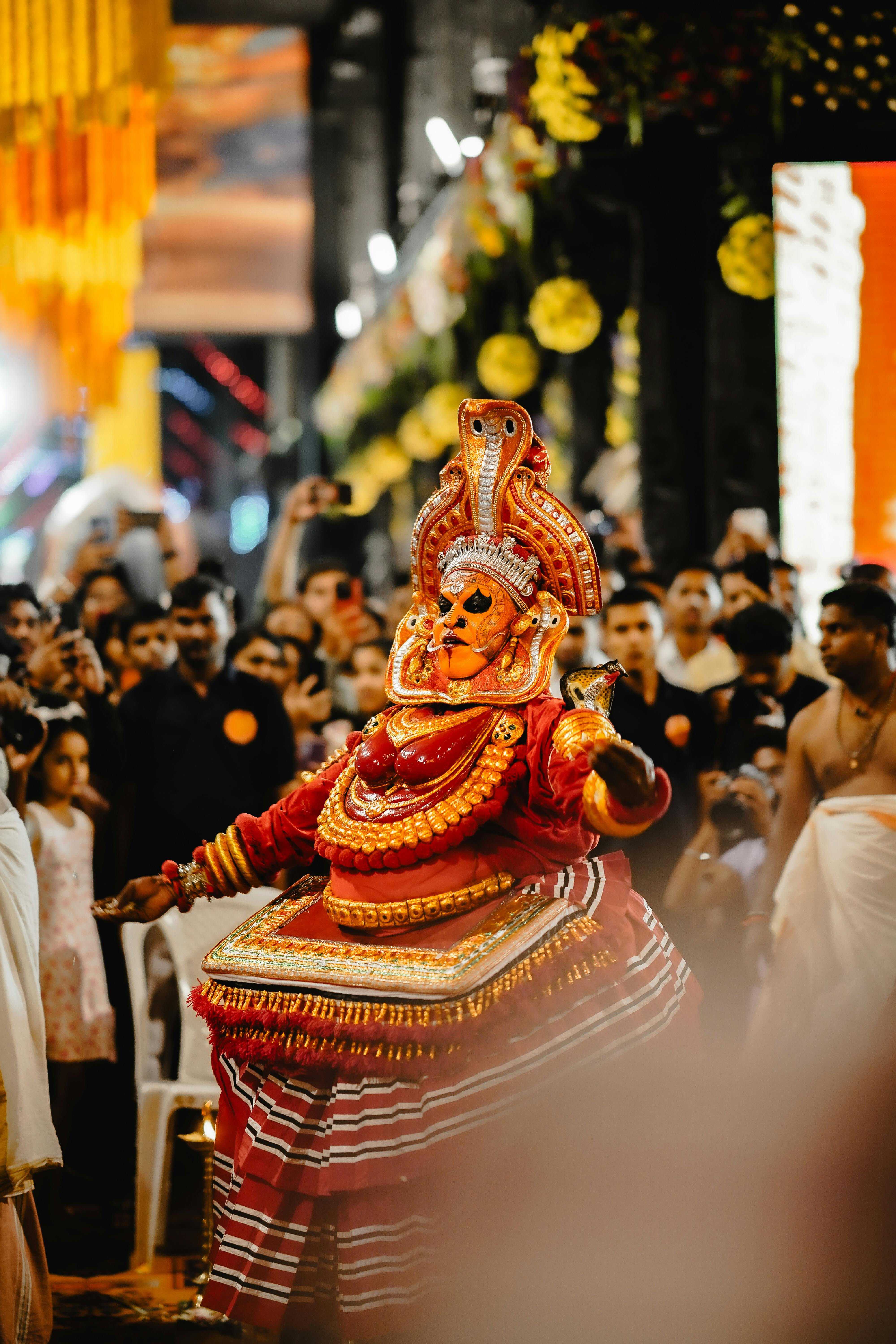 Vibrant Theyyam Performance in Nagpur, India · Free Stock Photo