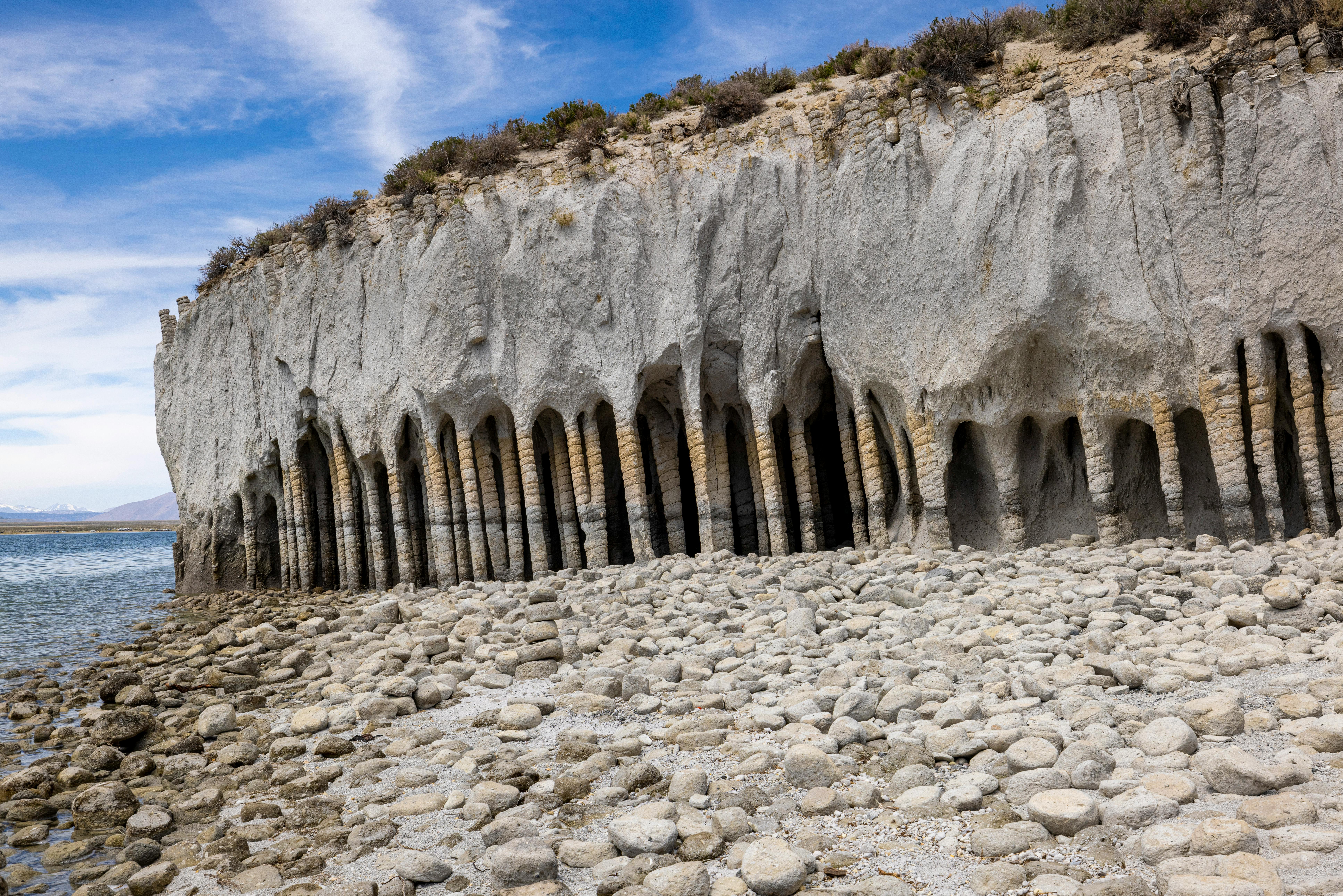 Stunning Hexagonal Columns at Crowley Lake · Free Stock Photo