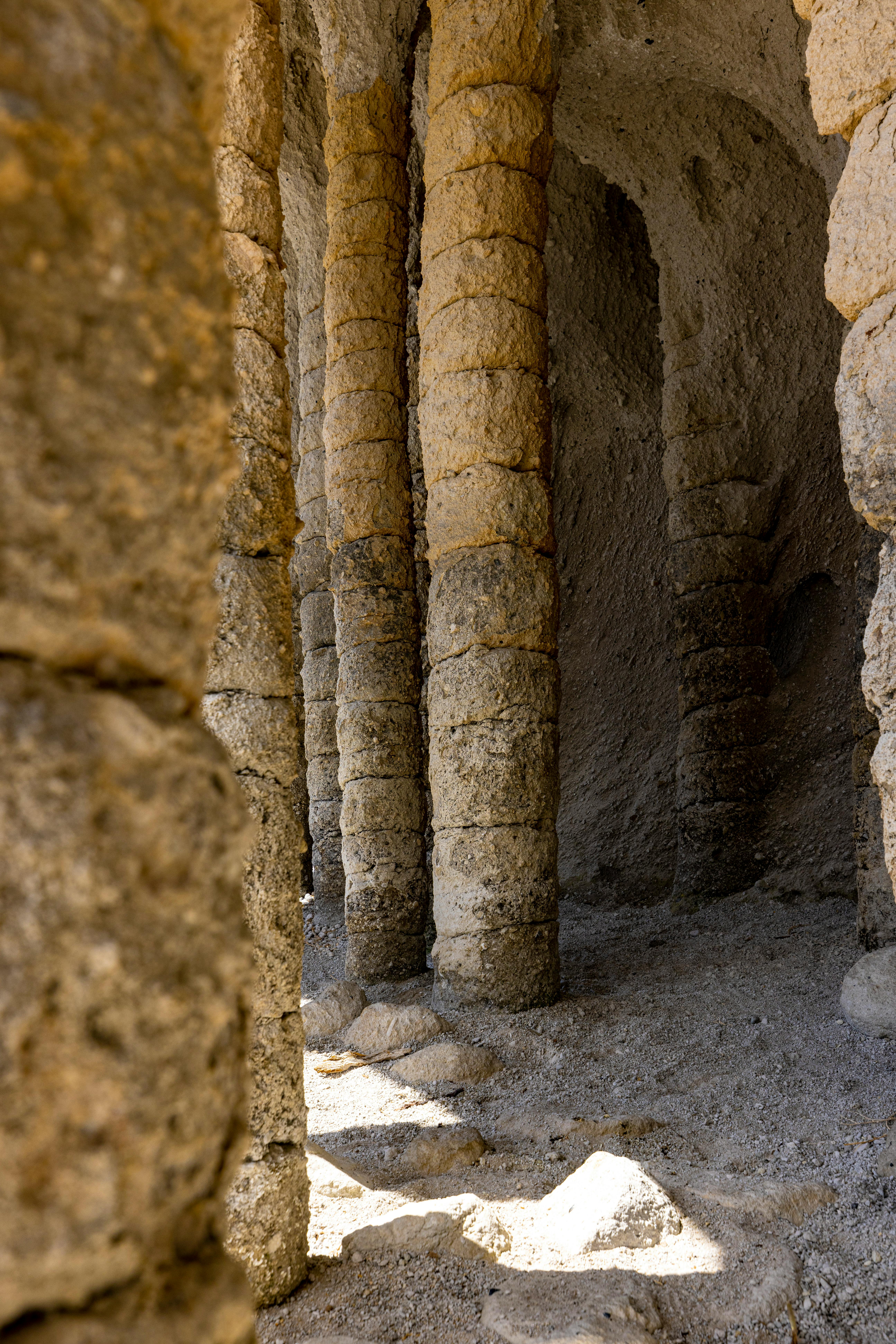 Ancient Stone Columns in Natural Cave · Free Stock Photo