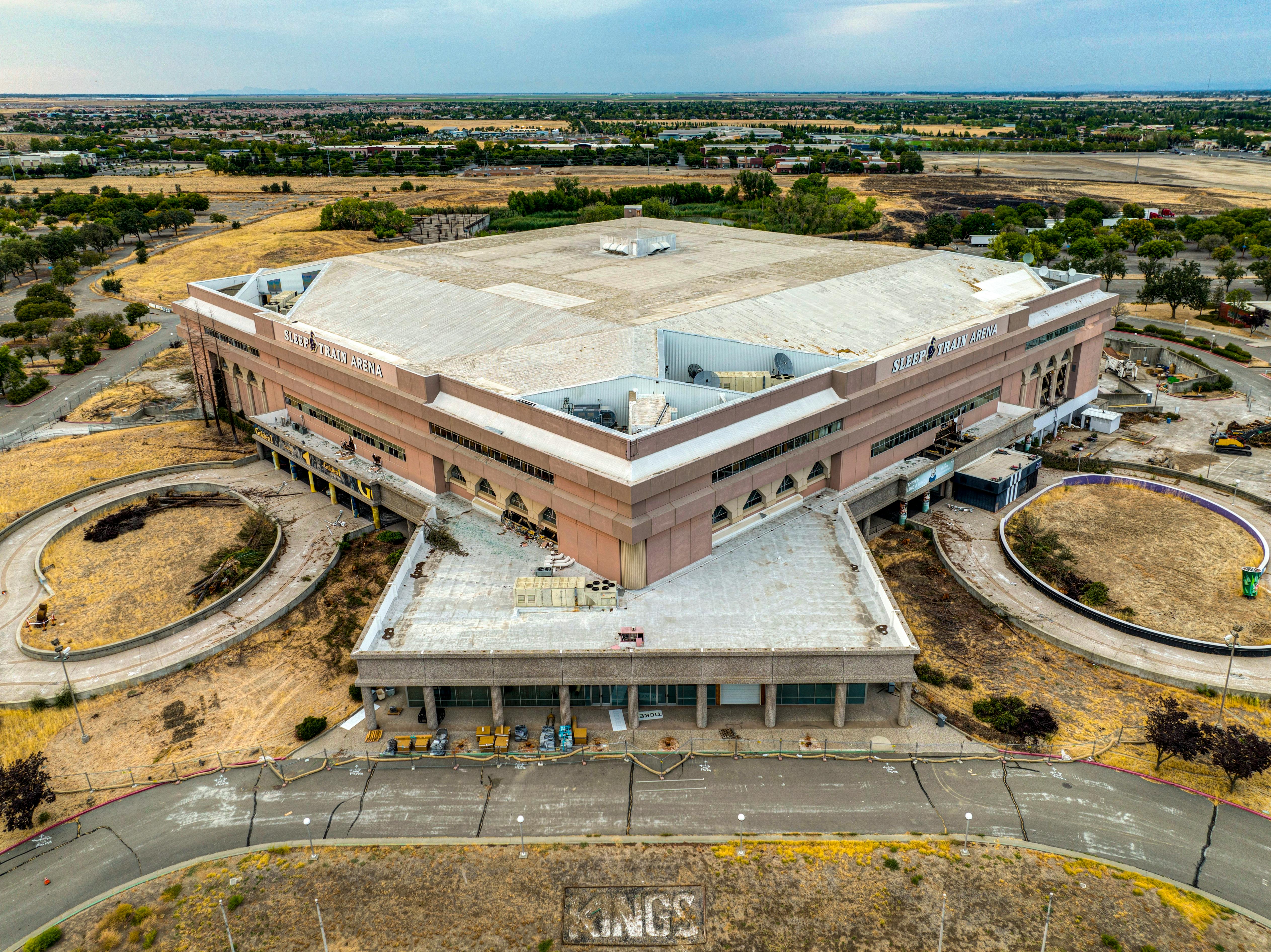 Aerial View of Sleep Train Arena in Sacramento · Free Stock Photo