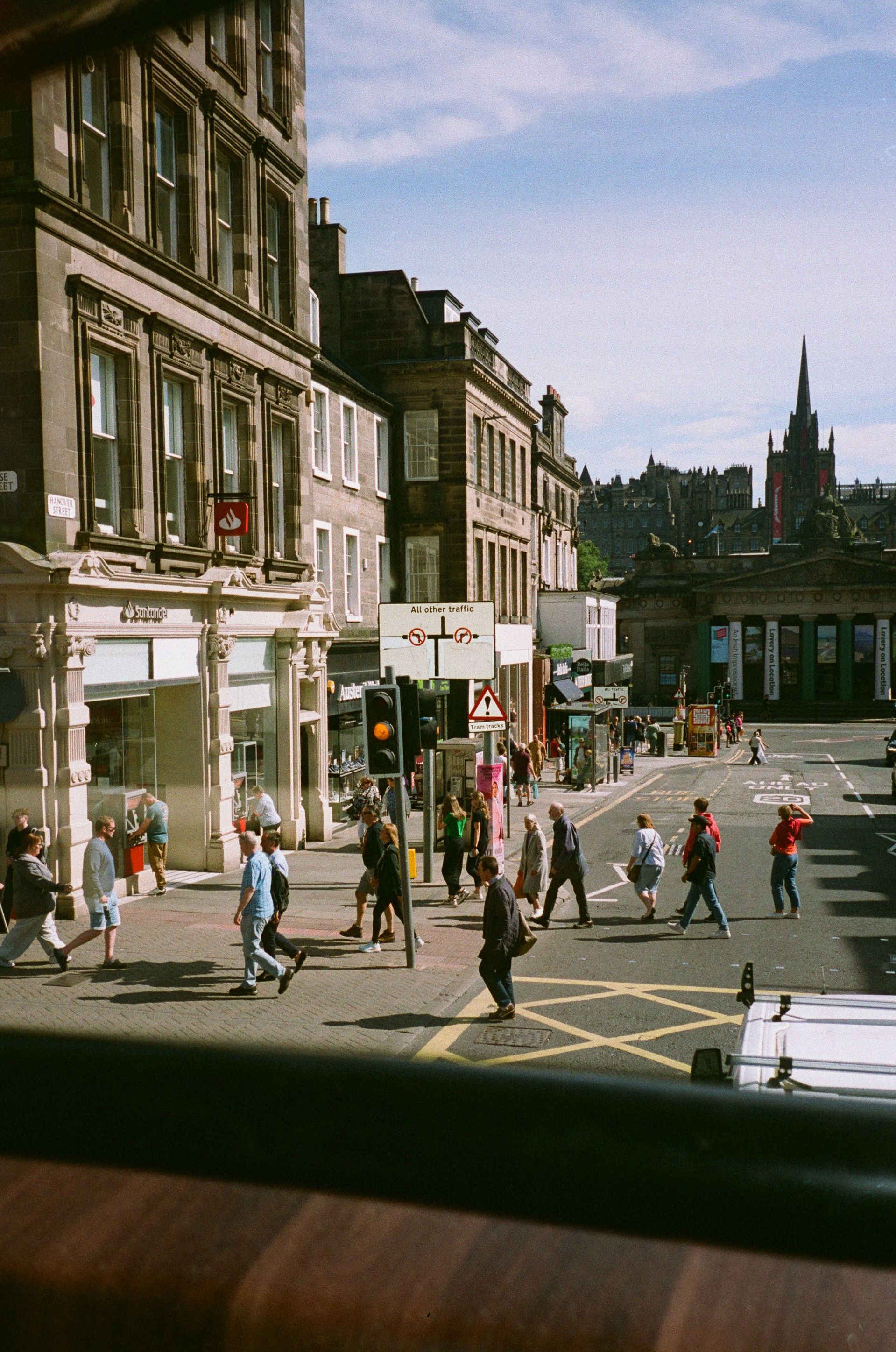 Busy Street Scene in Historic European City · Free Stock Photo
