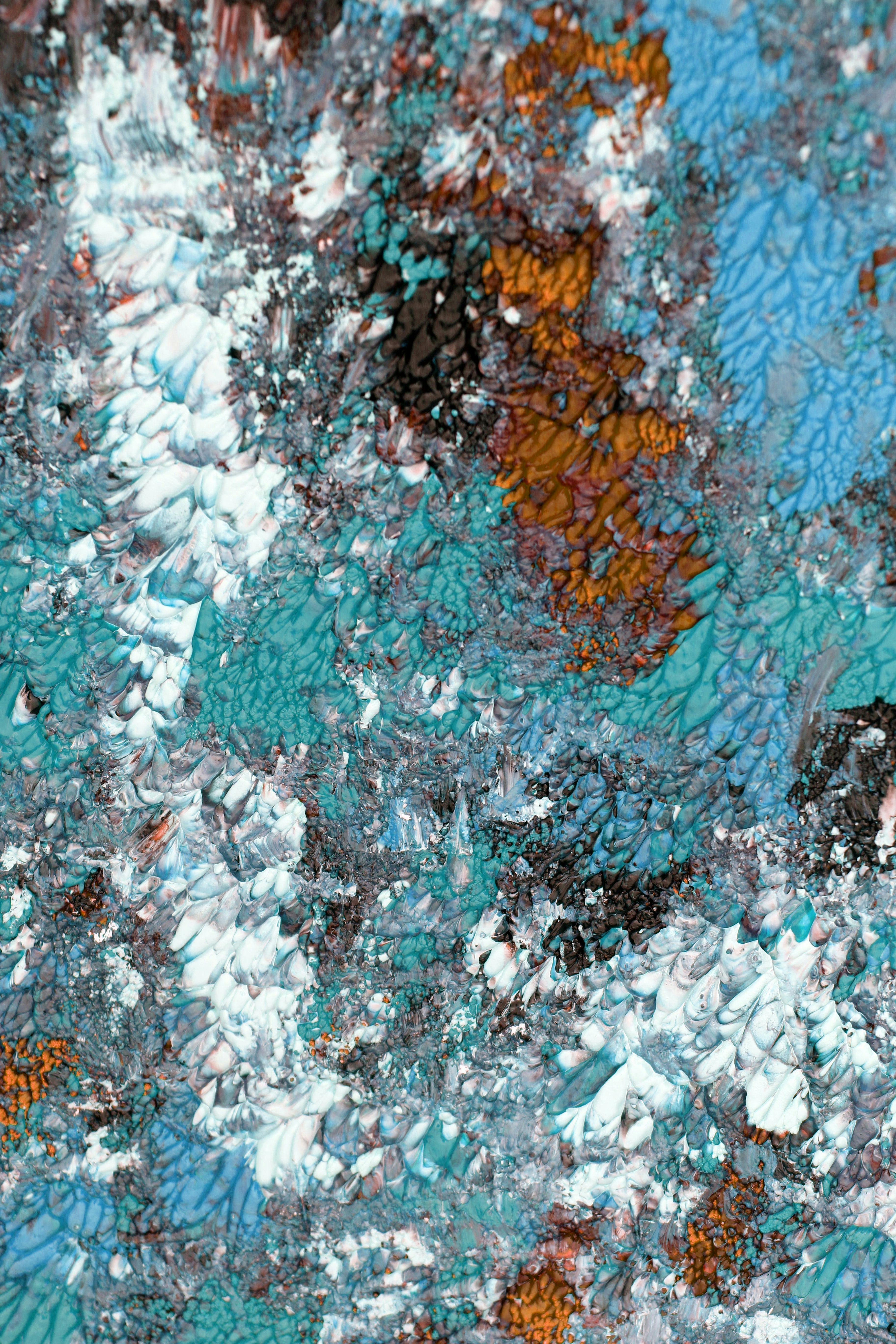 Abstract Textured Art with Vibrant Earth Tones · Free Stock Photo