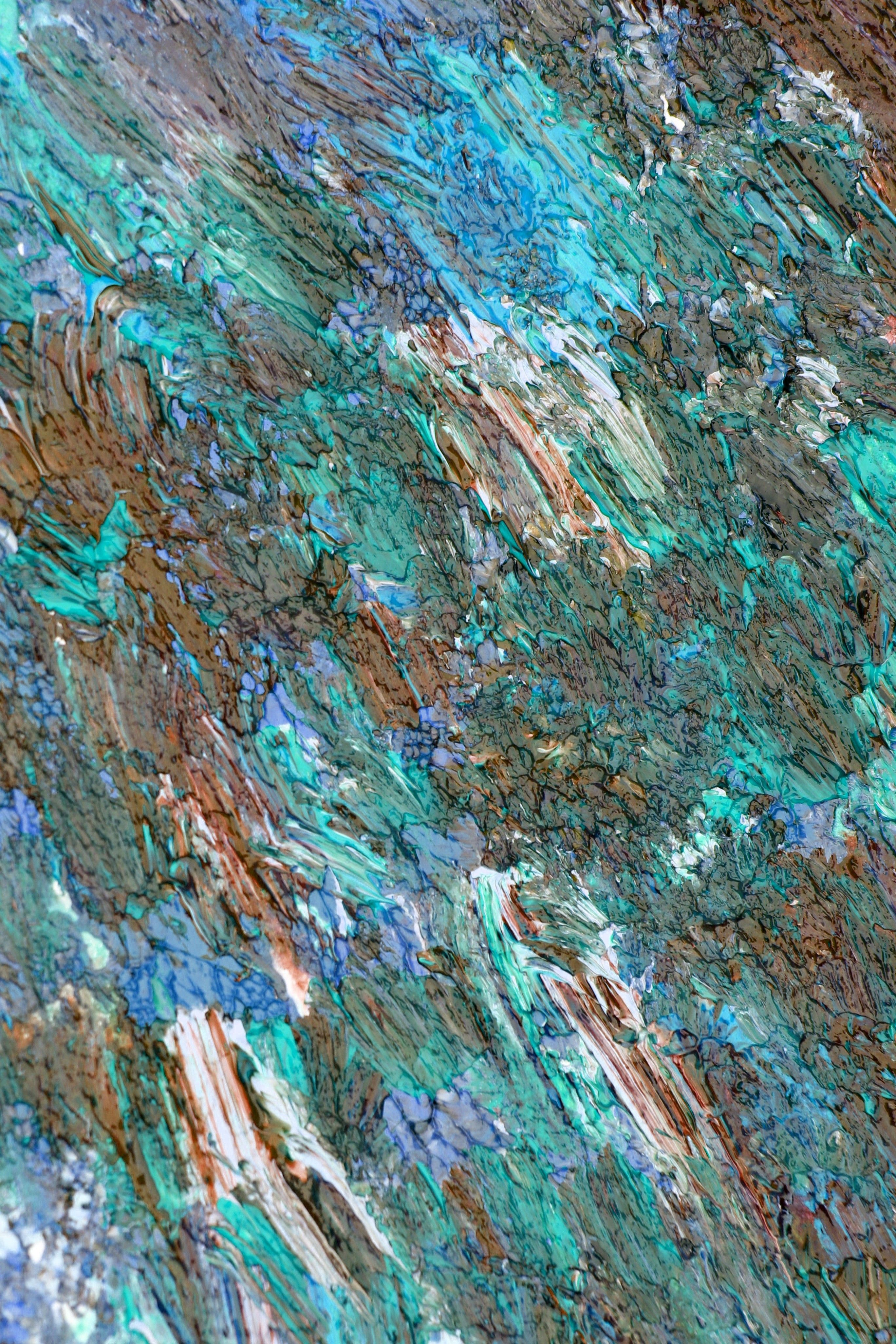 Arte Abstracto Texturizado En Tonos Terrosos Y Fríos · Foto de stock ...
