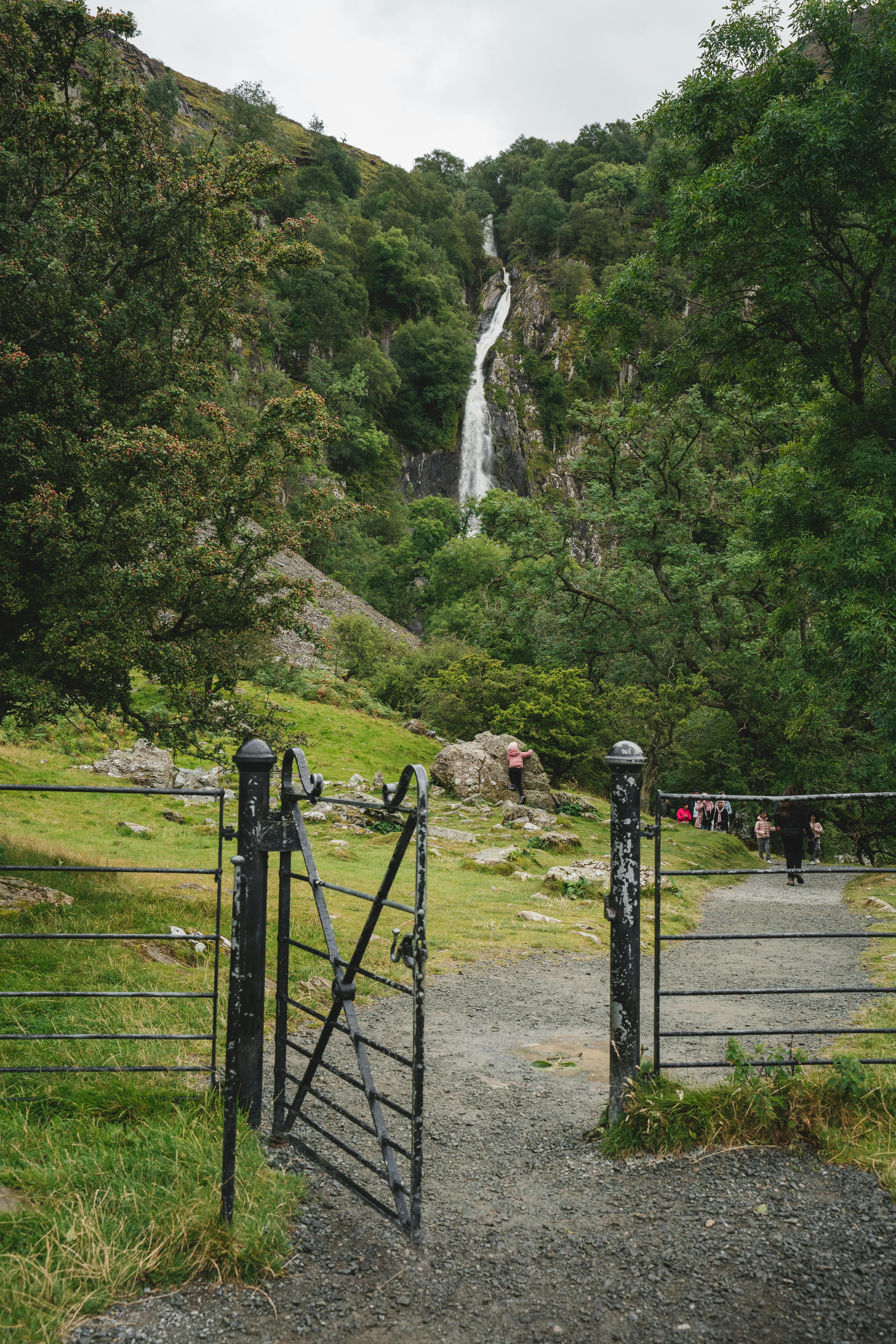 Scenic Waterfall at Aber Falls in Wales · Free Stock Photo