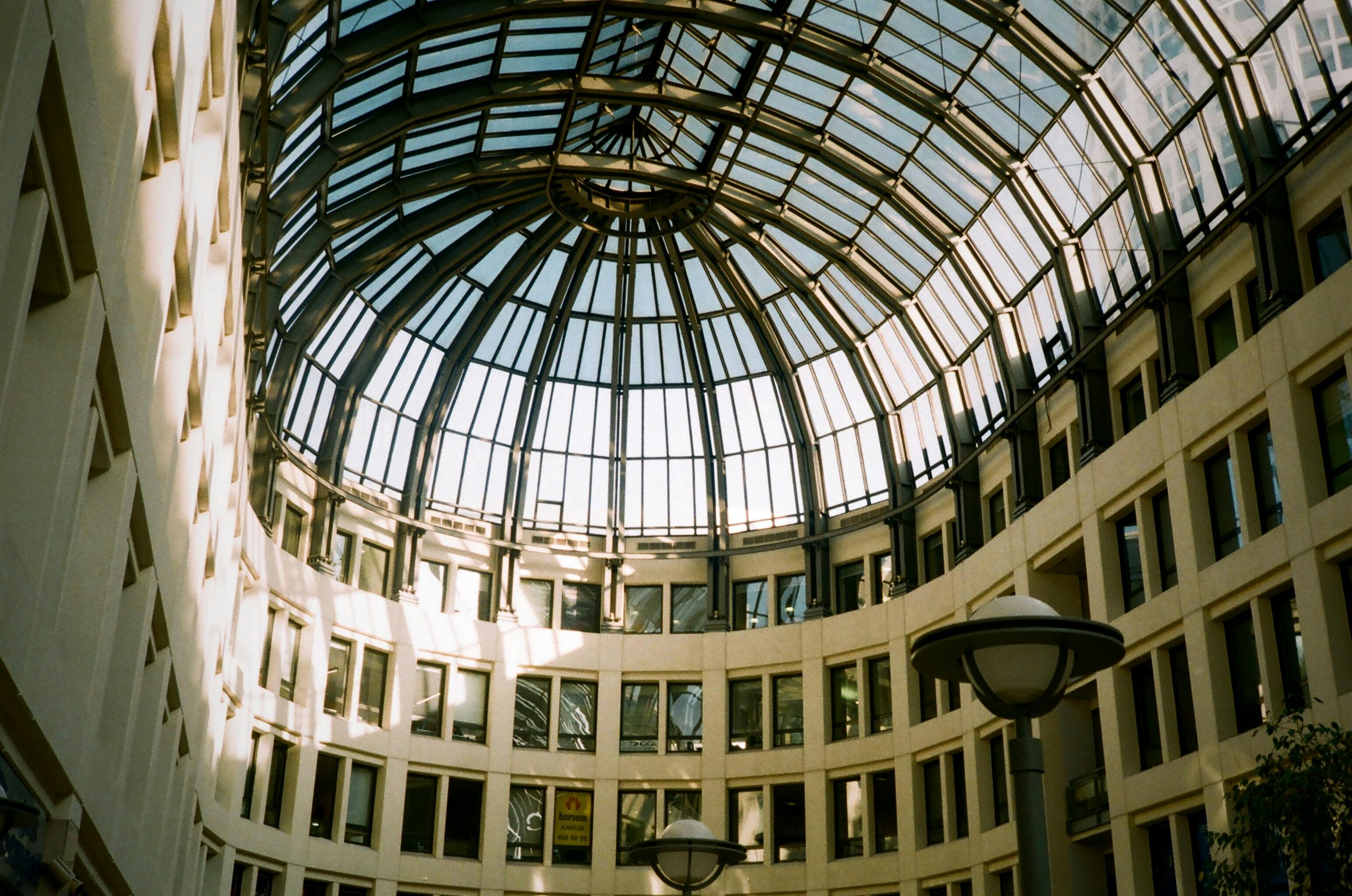 Modern Architectural Glass Dome Interior View · Free Stock Photo