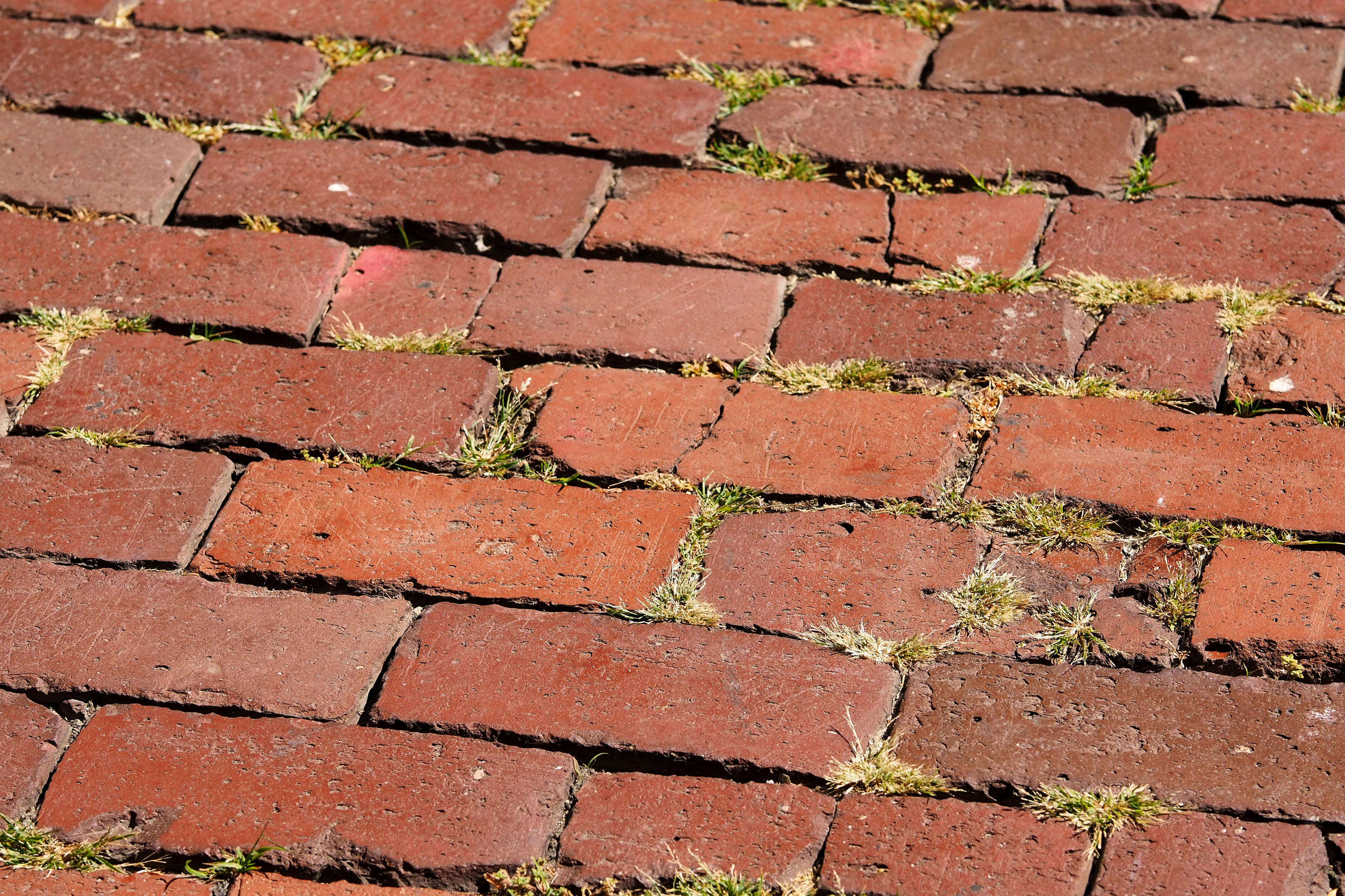 Historic Boston Red Brick Cobblestone Walkway · Free Stock Photo