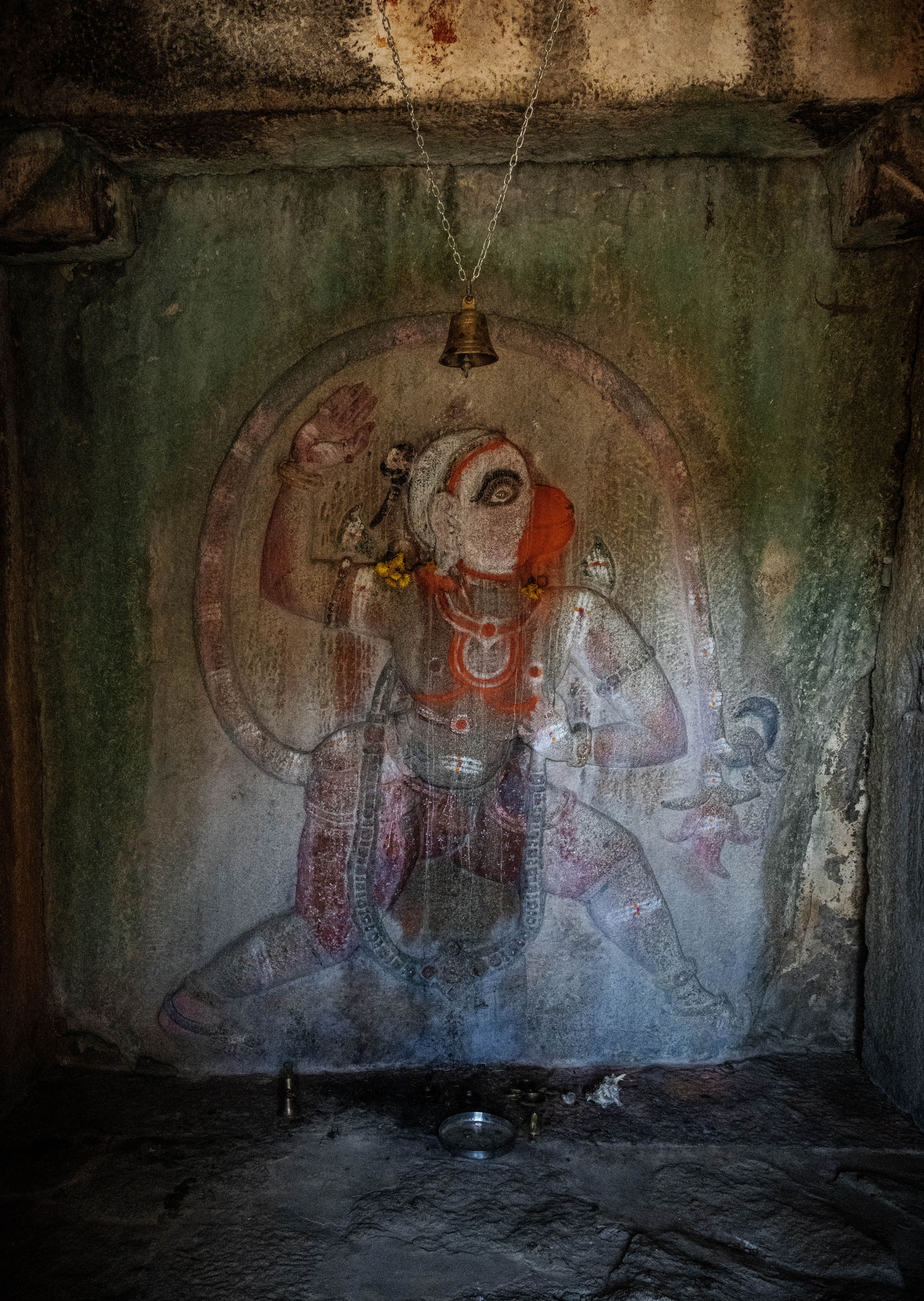 Ancient Wall Art of Hanuman in Hampi Temple · Free Stock Photo