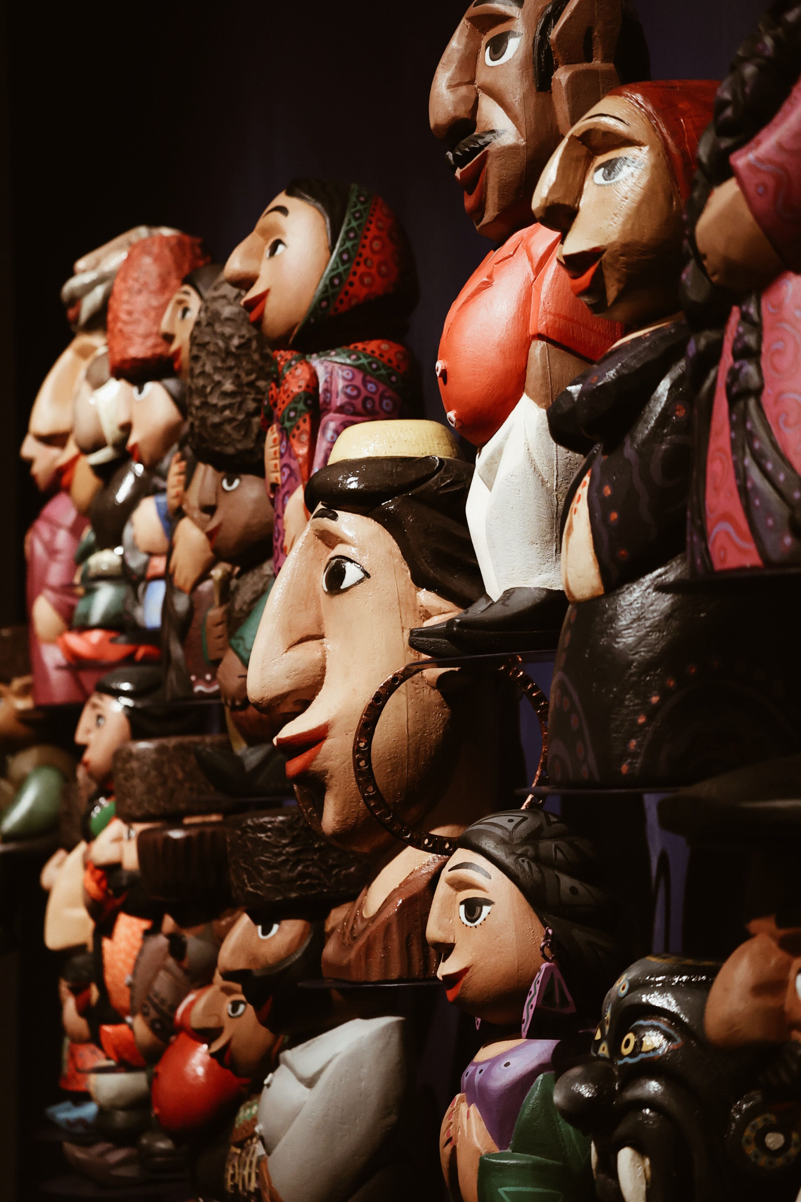 Colorful Traditional Masks in Baku Display · Free Stock Photo