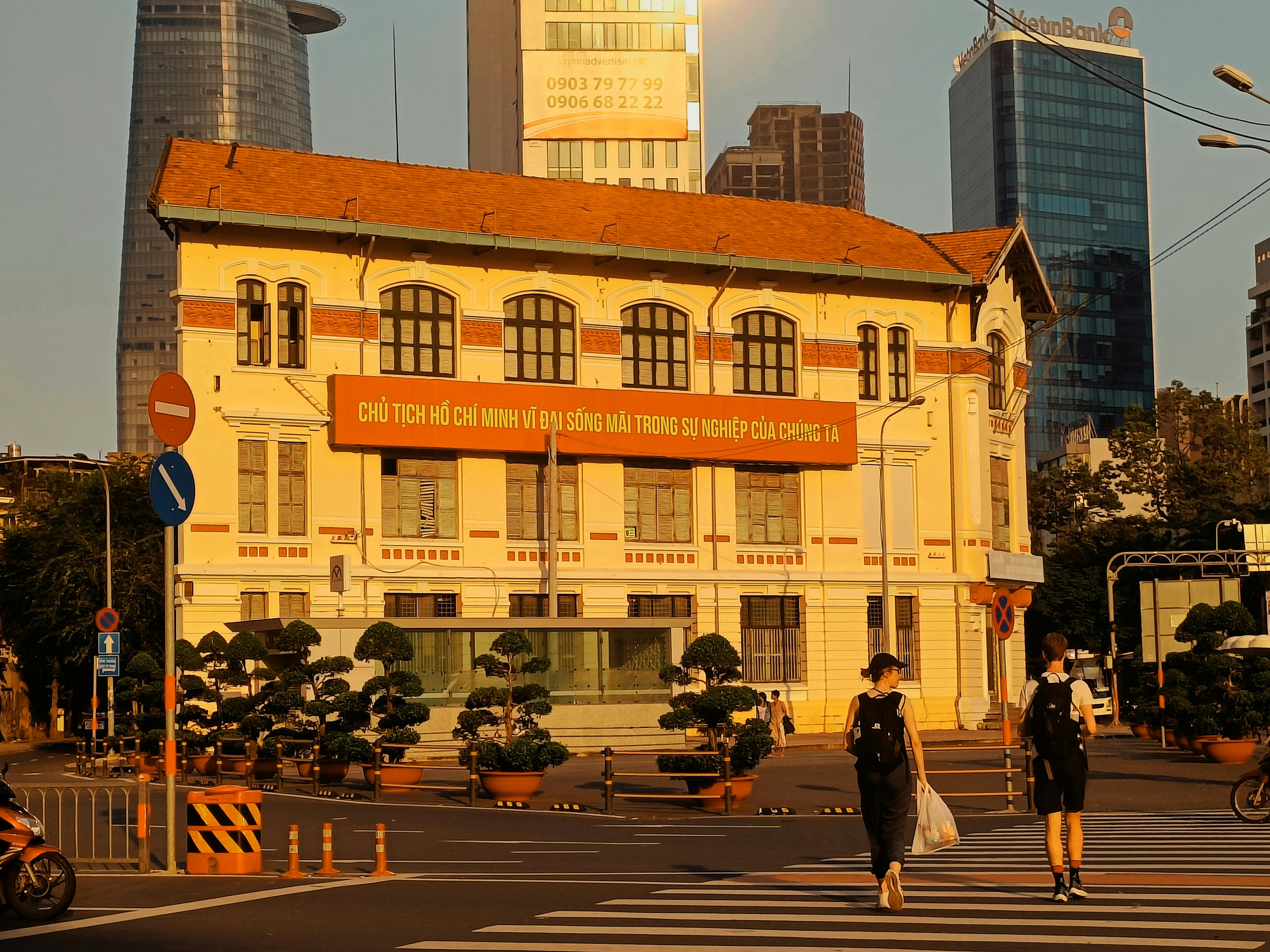 Historic Building in Ho Chi Minh City at Sunset · Free Stock Photo