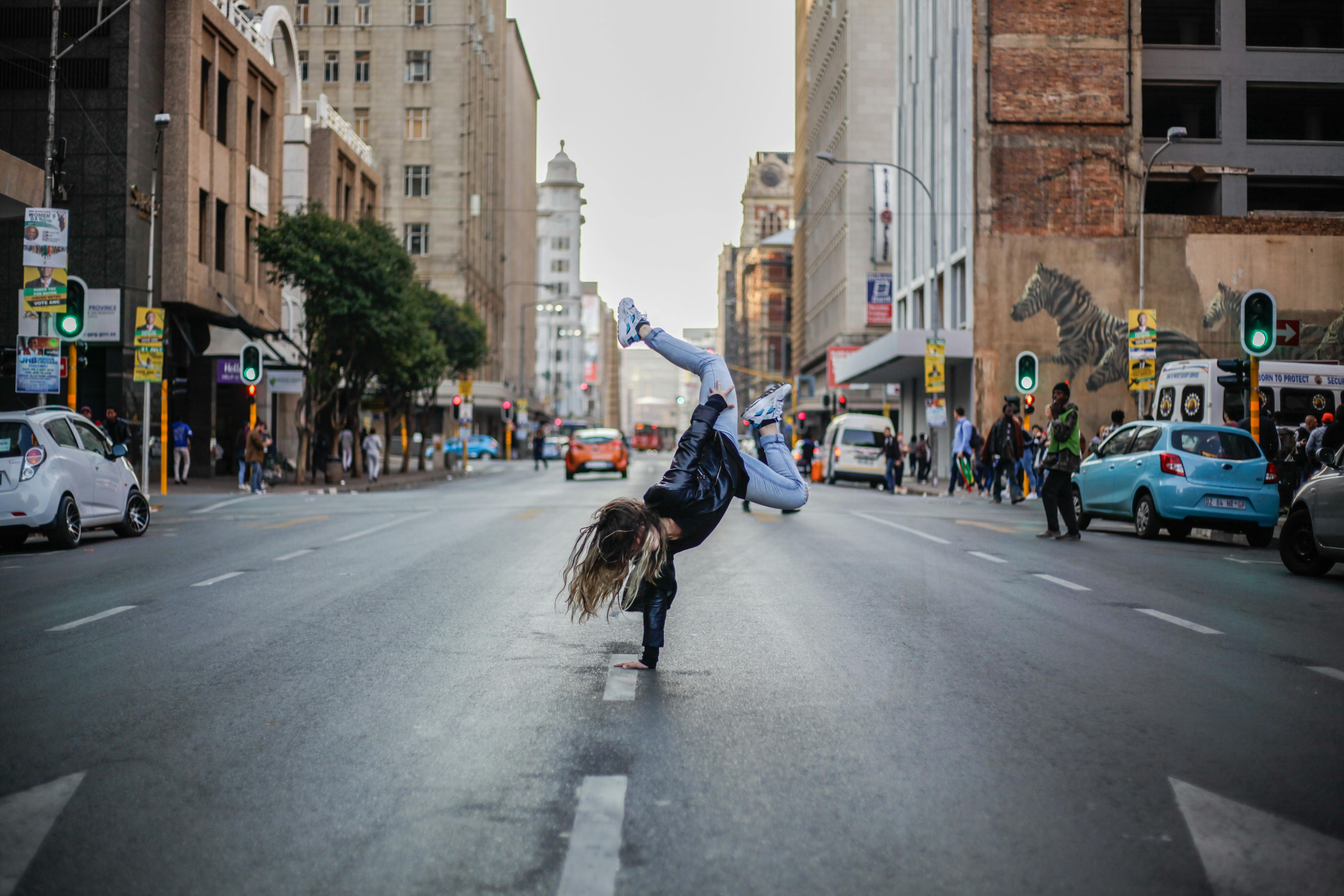 Woman Breakdancing on Street · Free Stock Photo