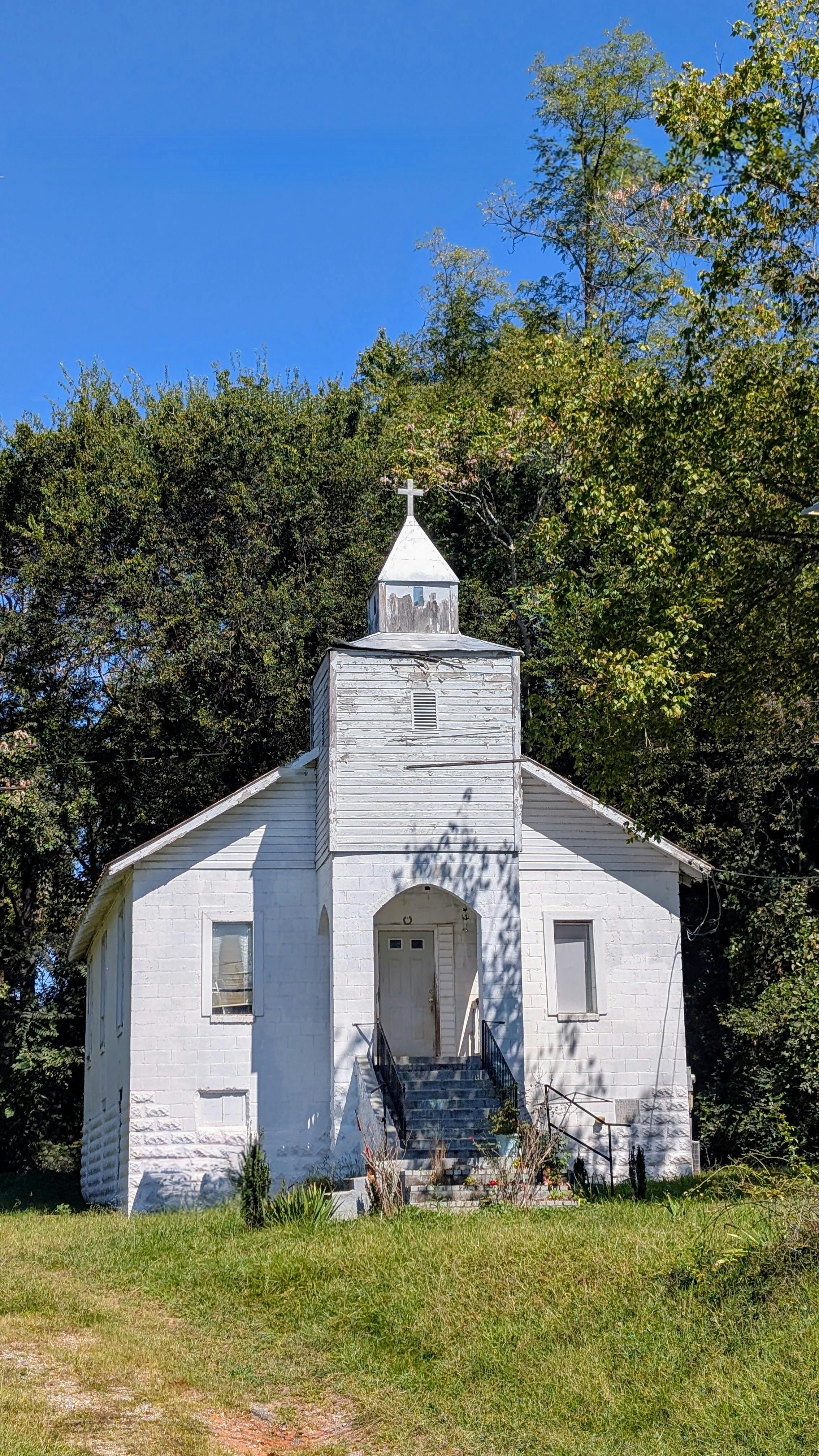 Free Charming historic white church with rustic architecture in Marion ...