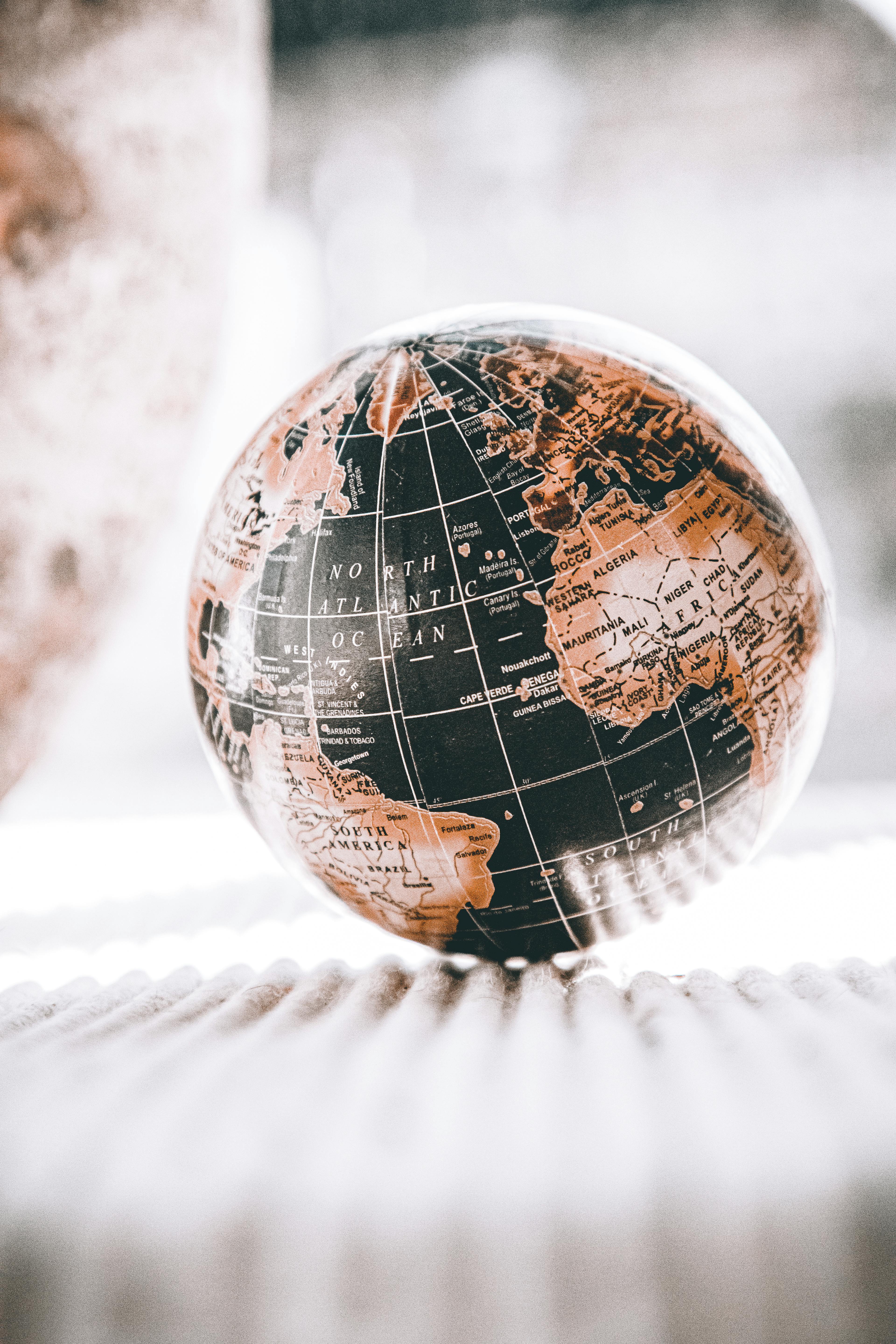 Elegant Artistic Globe with Warm Tones · Free Stock Photo