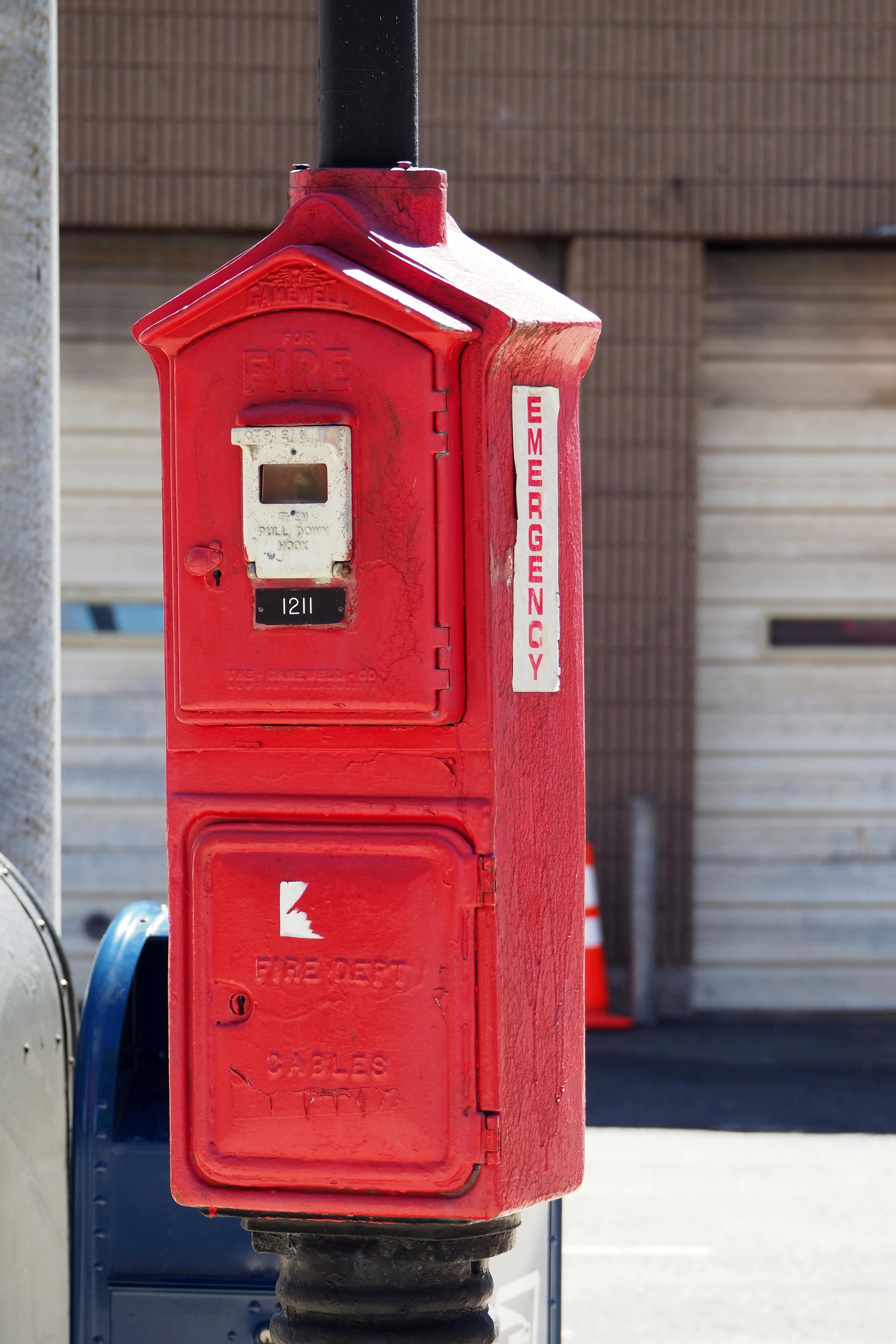 Historic Boston Fire Alarm Box on City Street · Free Stock Photo